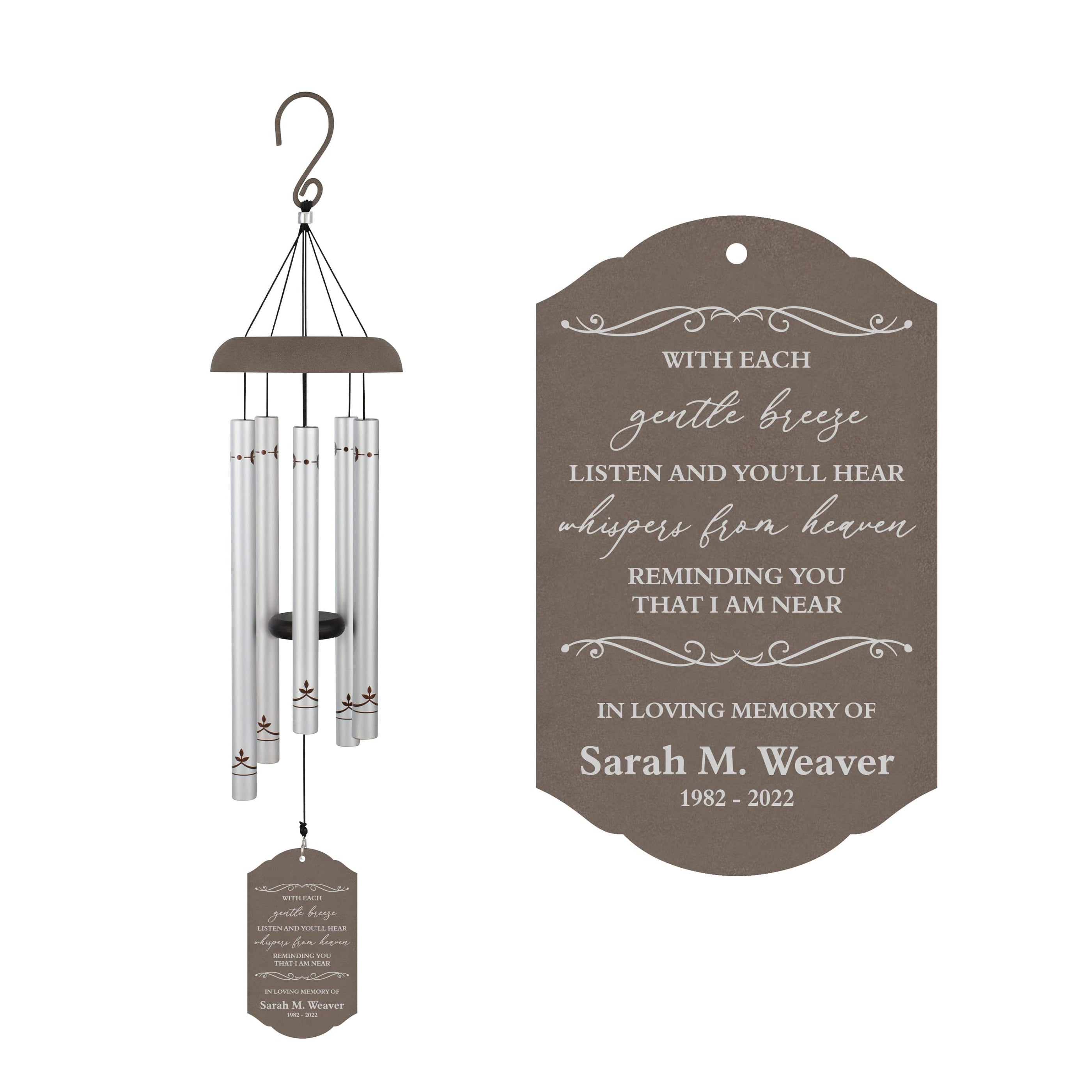 Personalized Whispers from Heaven Memorial Wind Chime — 28 Collective