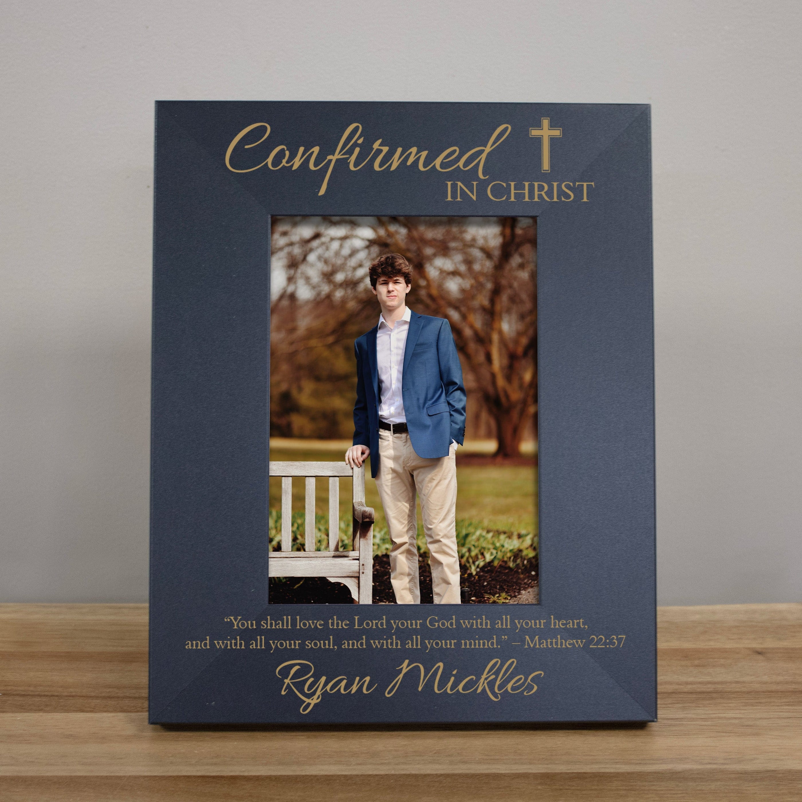 Personalized Confirmation Bible Verse Picture Frame — 28 Collective