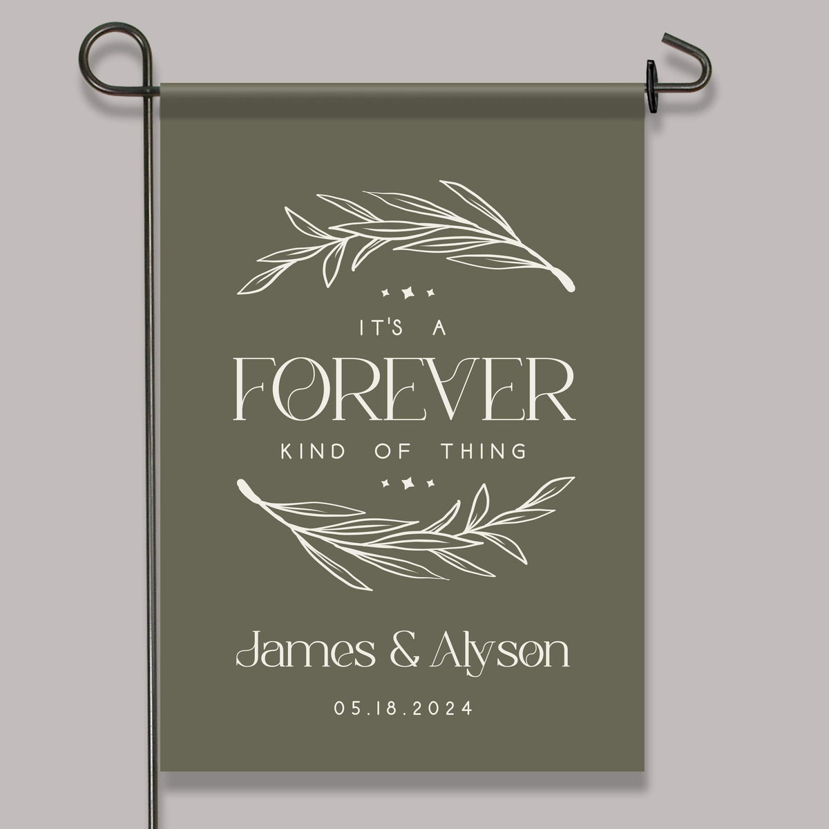 Personalized Forever Wedding Welcome Flag — 28 Collective