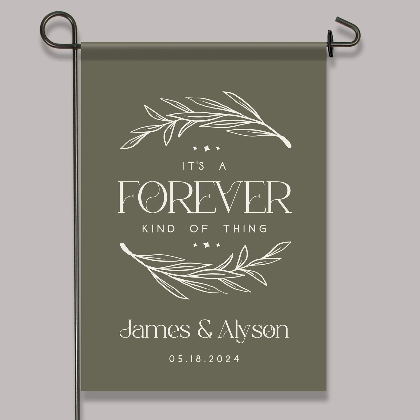 Personalized Forever Wedding Welcome Flag — 28 Collective