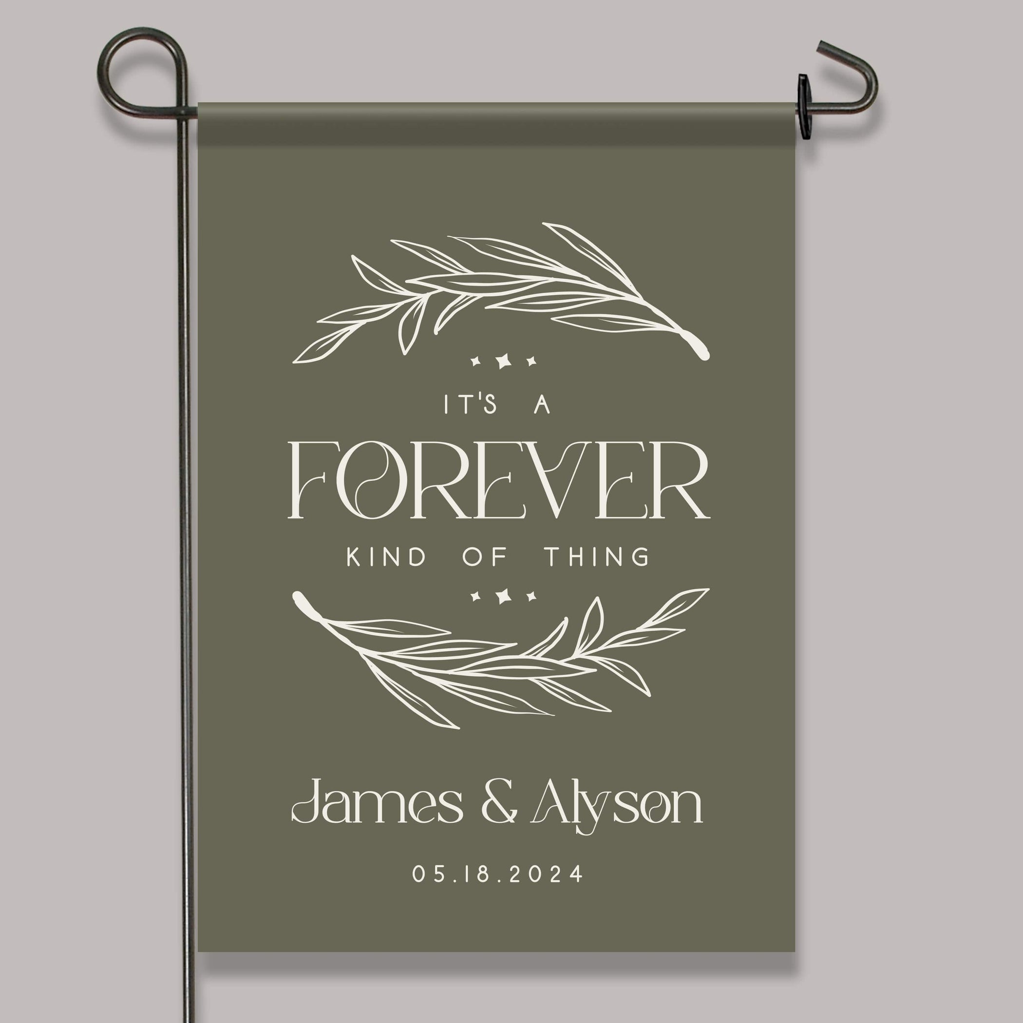Personalized Forever Wedding Welcome Flag — 28 Collective