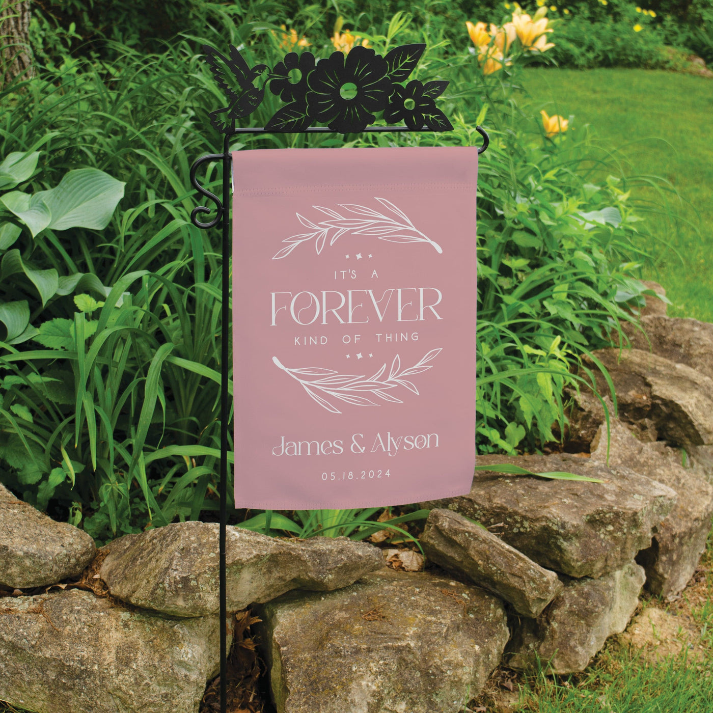 Personalized Forever Wedding Welcome Flag — 28 Collective
