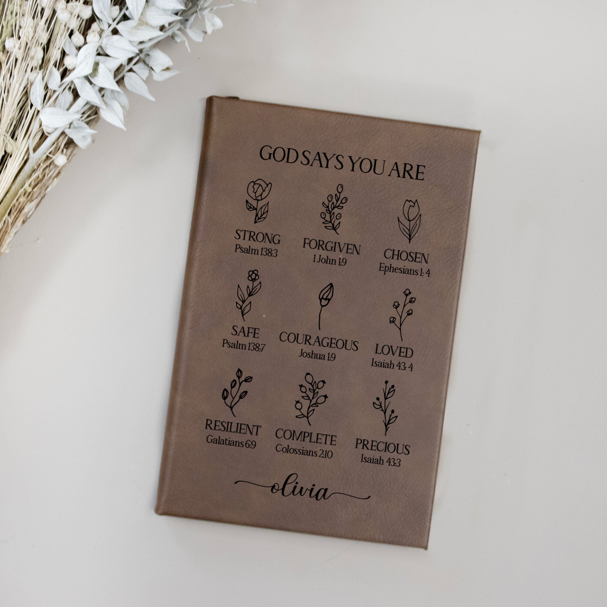 Personalized "God Says" Religious Prayer Journal — 28 Collective