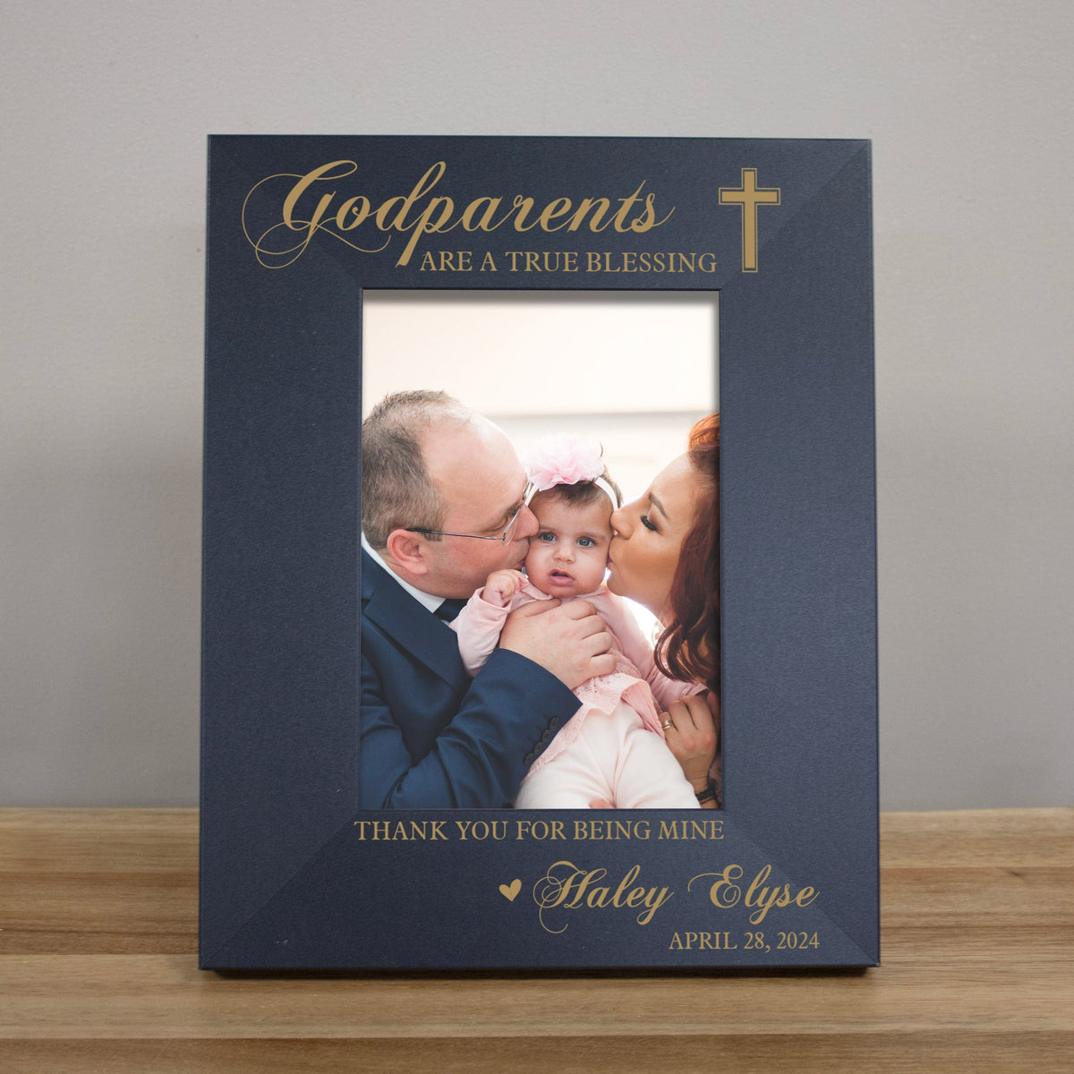Personalized Godparents Picture Frame for Baptism Day — 28 Collective
