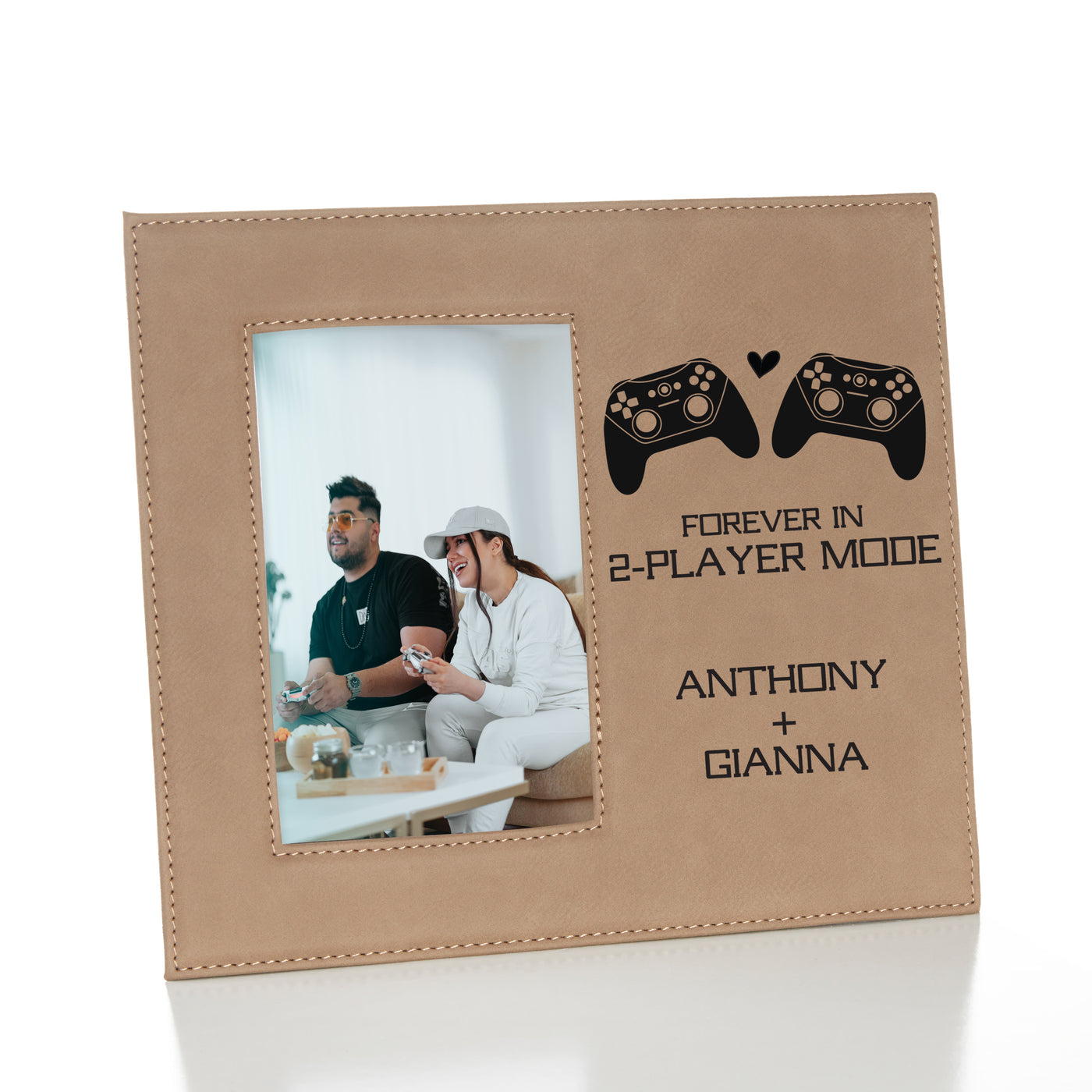 Personalized "Two Player Mode" Gamer Picture Frame — 28 Collective