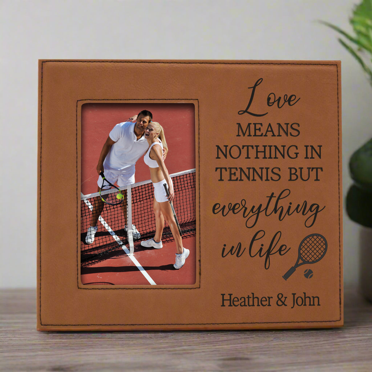 Personalized "Love Means Nothing in Tennis But Everything in Life" Ten ...