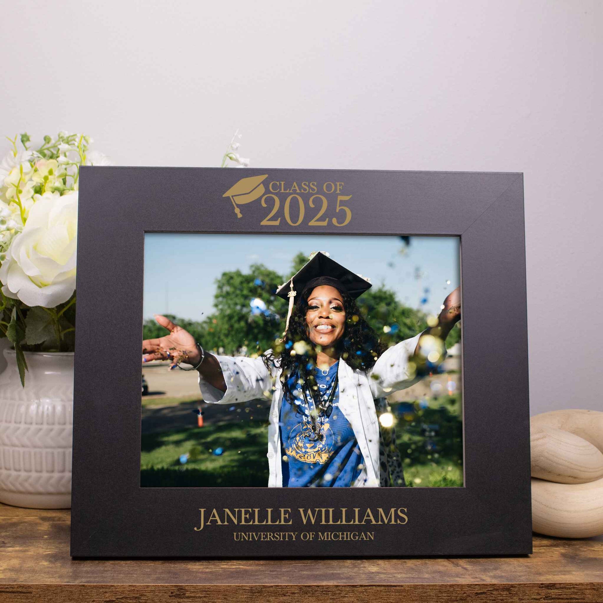 Personalized Graduation Picture Frame in Black — 28 Collective