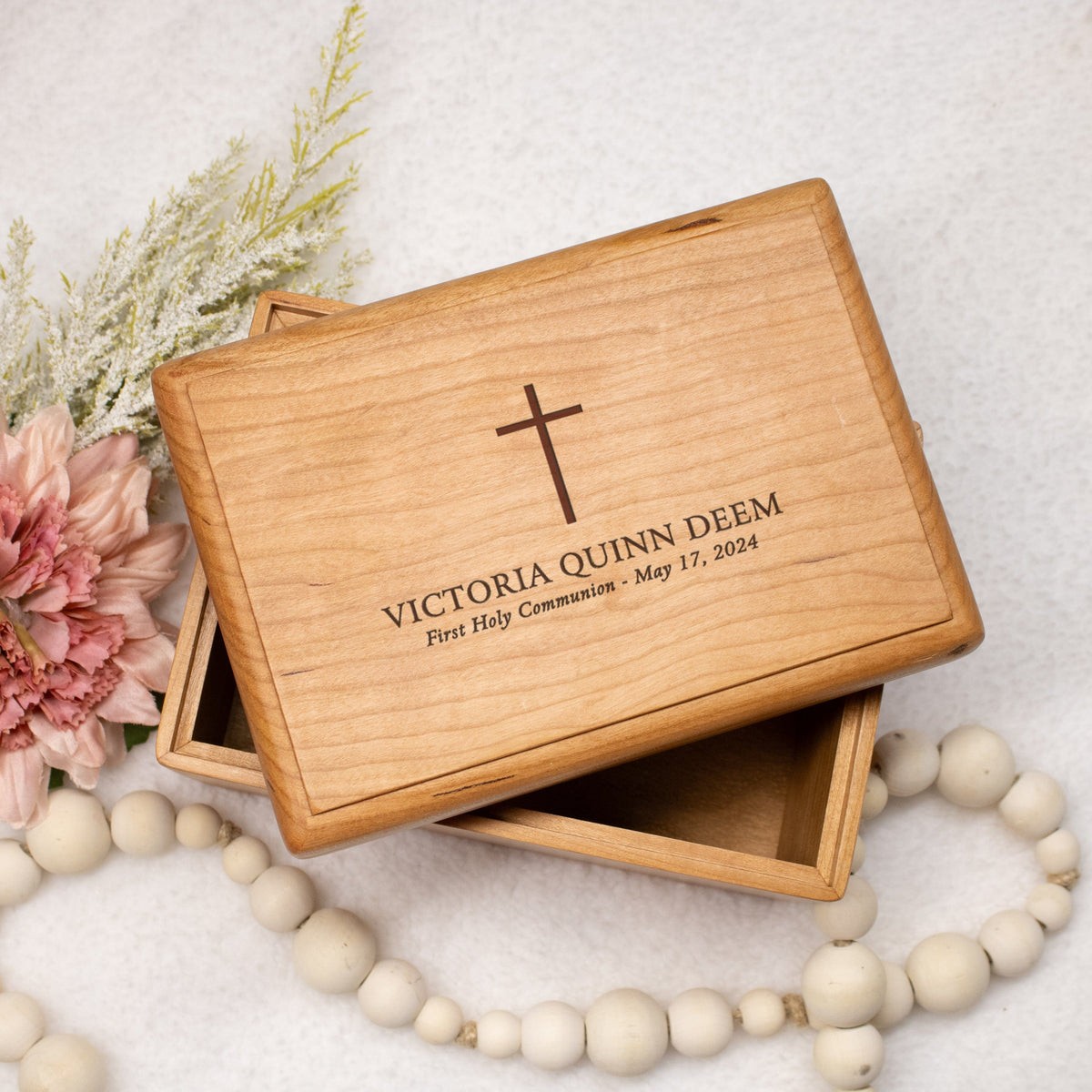 Personalized Religious Cross Keepsake Box — 28 Collective