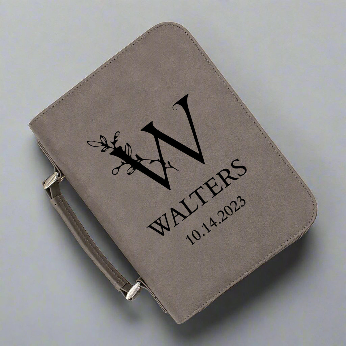 Personalized Monogrammed Wedding Bible Guest Book Cover — 28 Collective