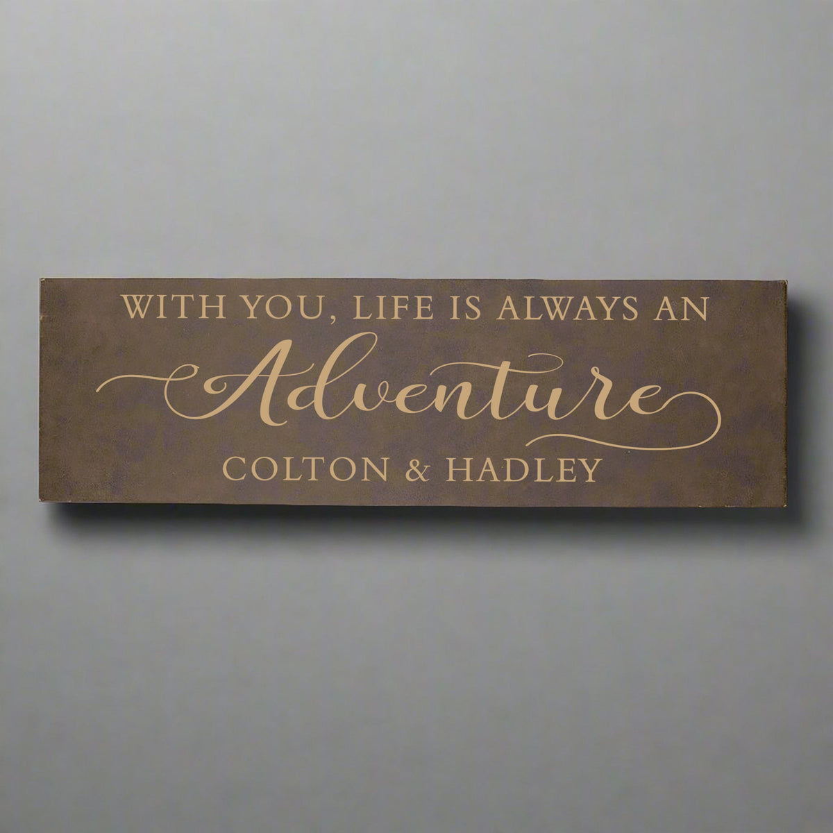 Personalized Couple Adventure Wall Sign — 28 Collective