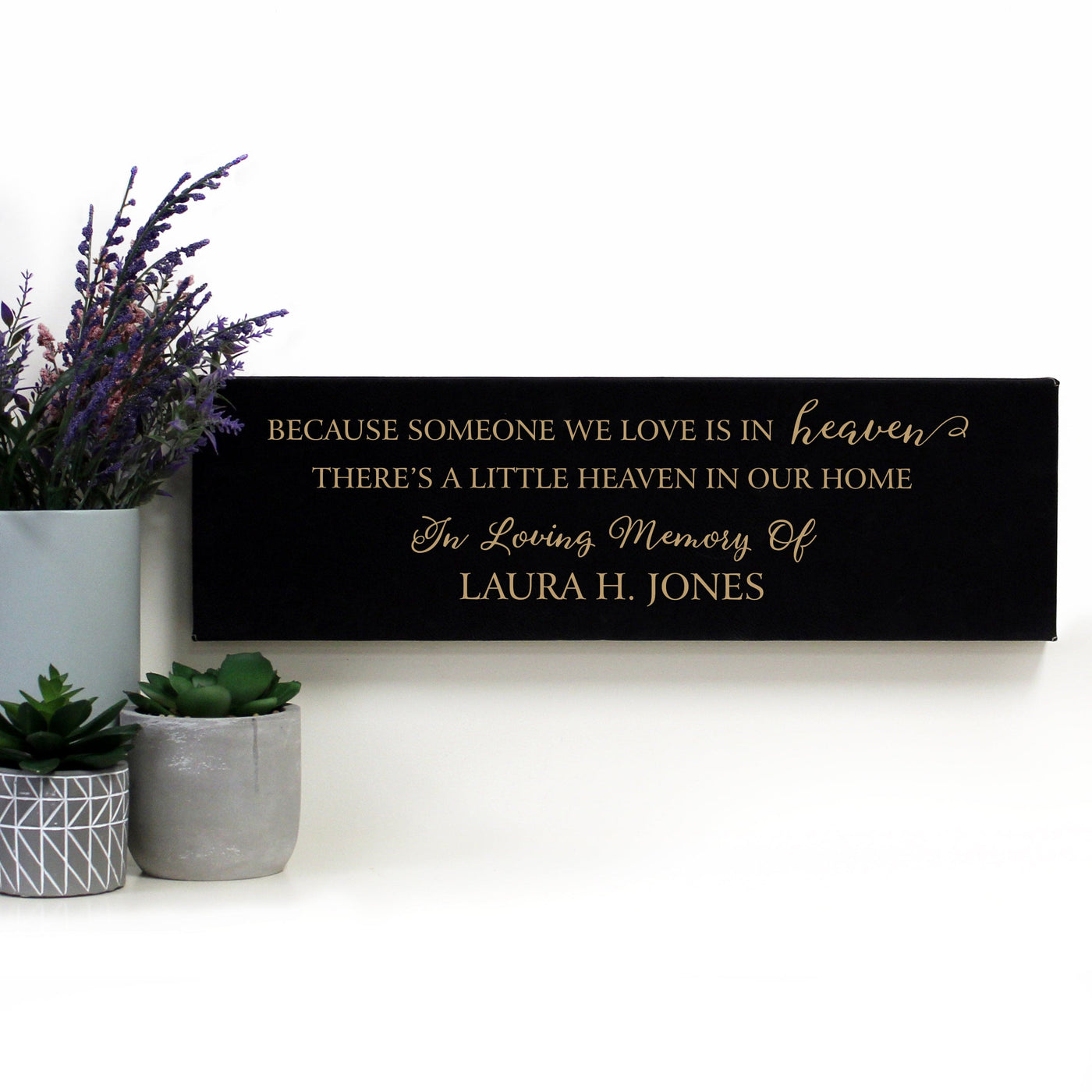 Personalized "Heaven In Our Home" Memorial Wall Sign — 28 Collective