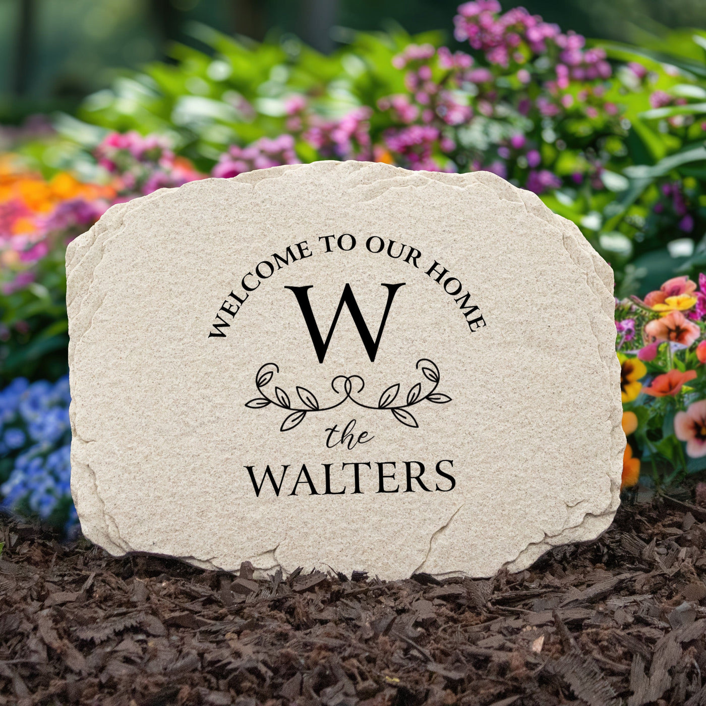 Personalized "Welcome to our Home" Stone — 28 Collective