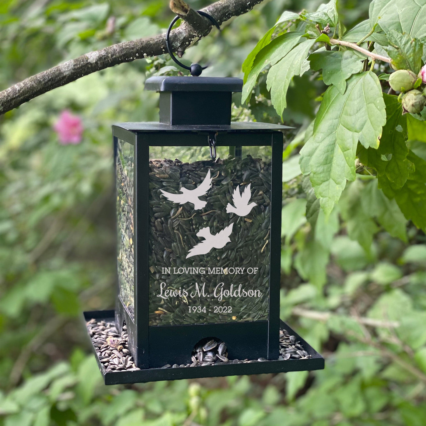 Personalized "In Loving Memory Of" Memorial Bird Feeder — 28 Collective