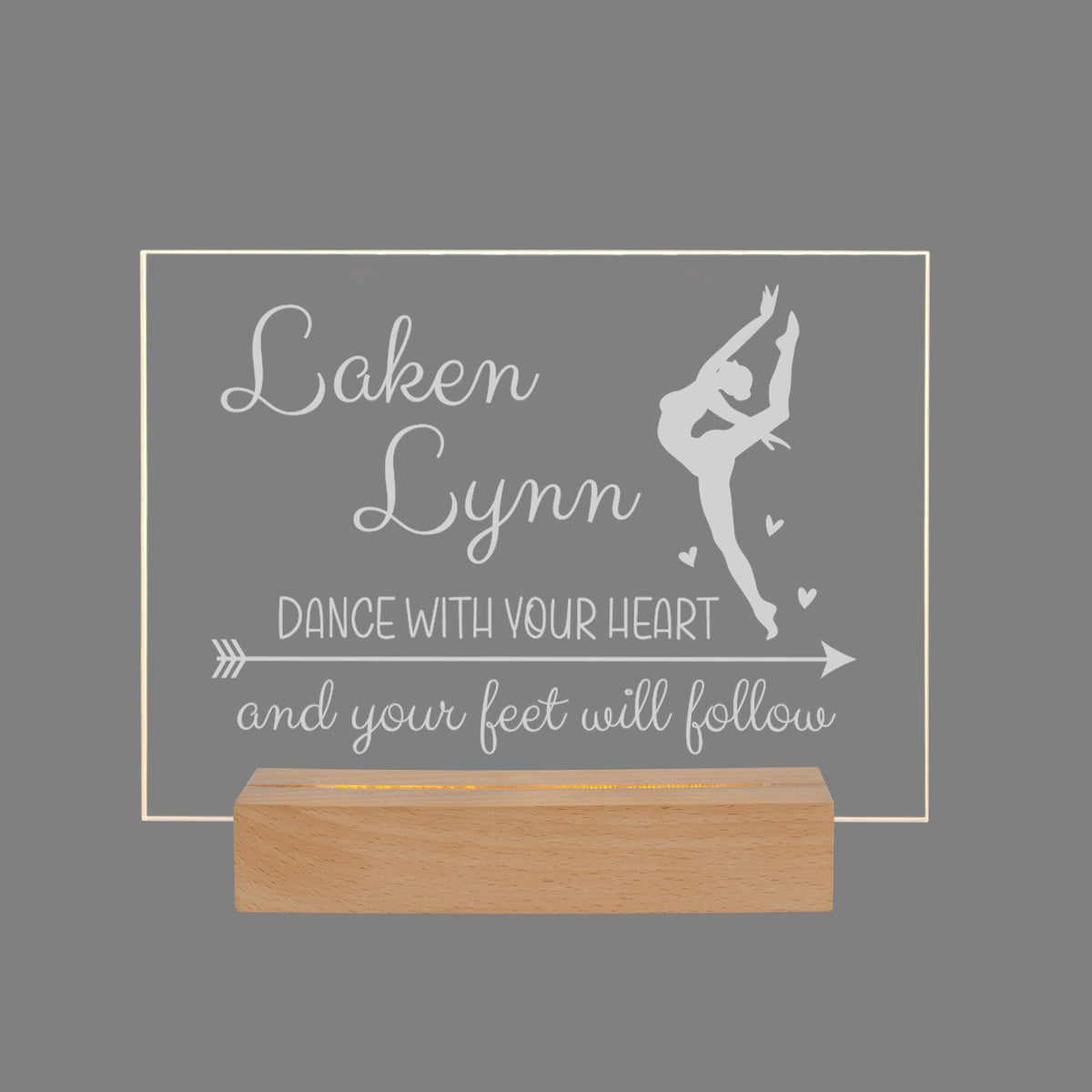 Personalized "Dance With Your Heart" LED Light — 28 Collective
