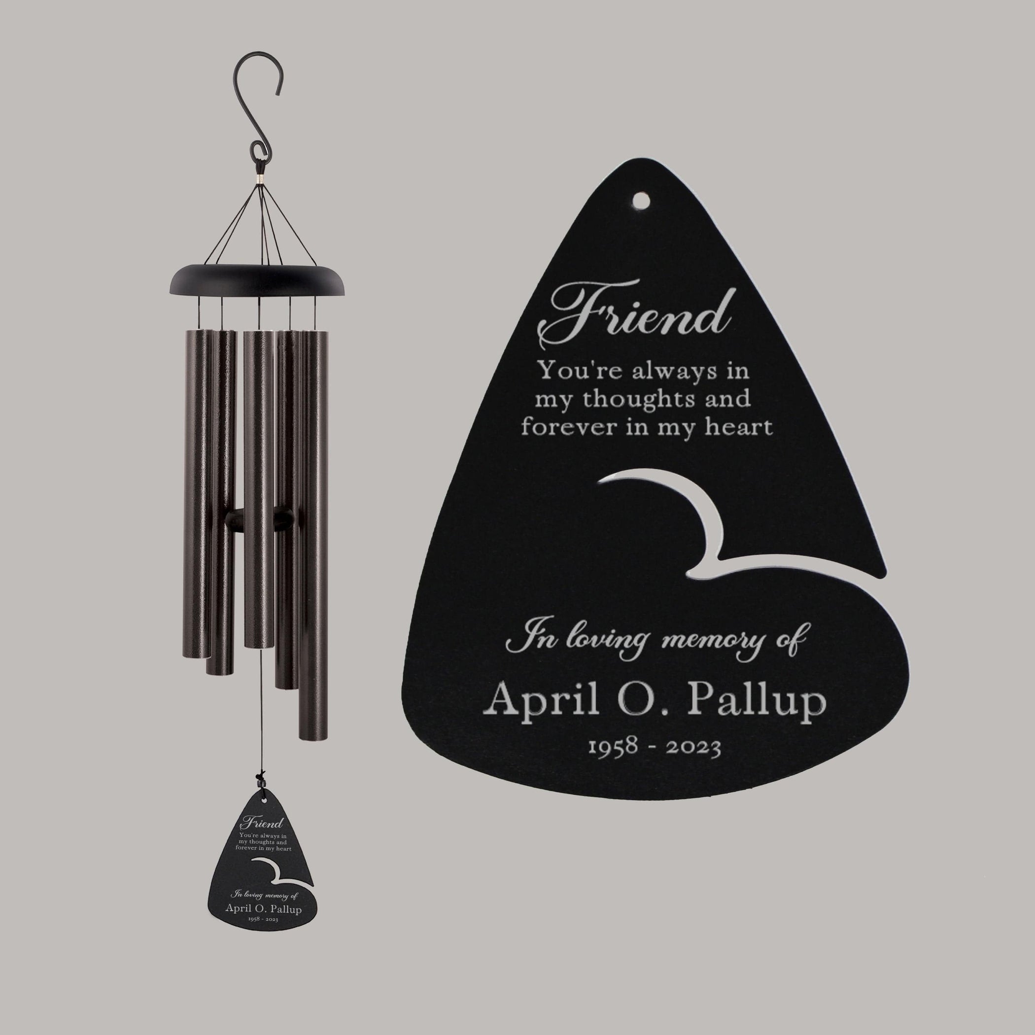 Personalized Friend Memorial Wind Chime — 28 Collective