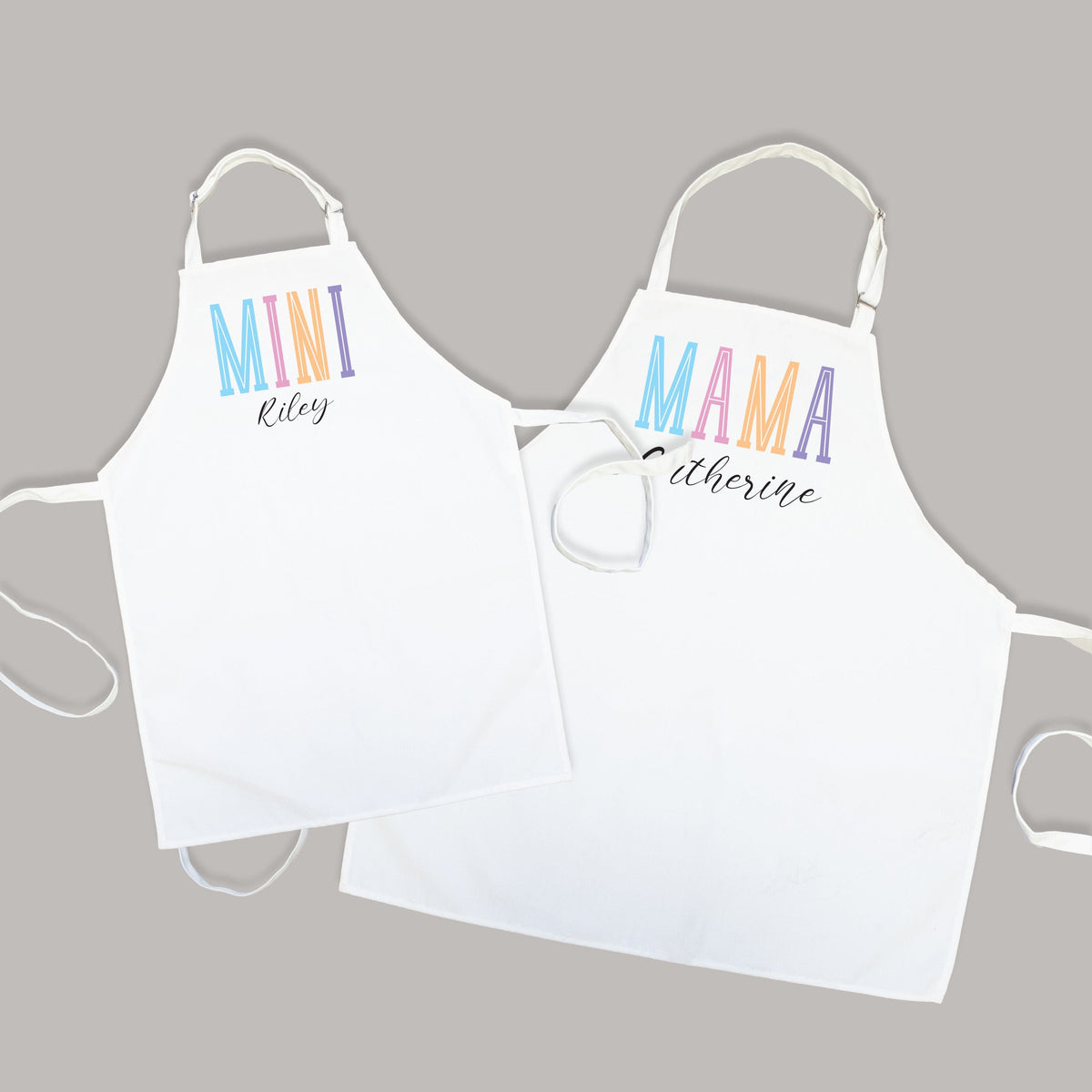 Personalized "Mama and Mini" Mommy and Me Kitchen Apron Set — 28 Collective