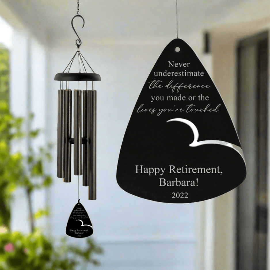 Personalized Happy Retirement Wind Chime — 28 Collective