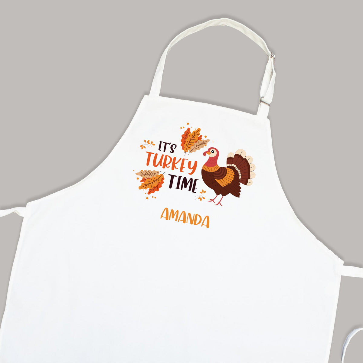 Personalized Turkey Time Thanksgiving Apron — 28 Collective