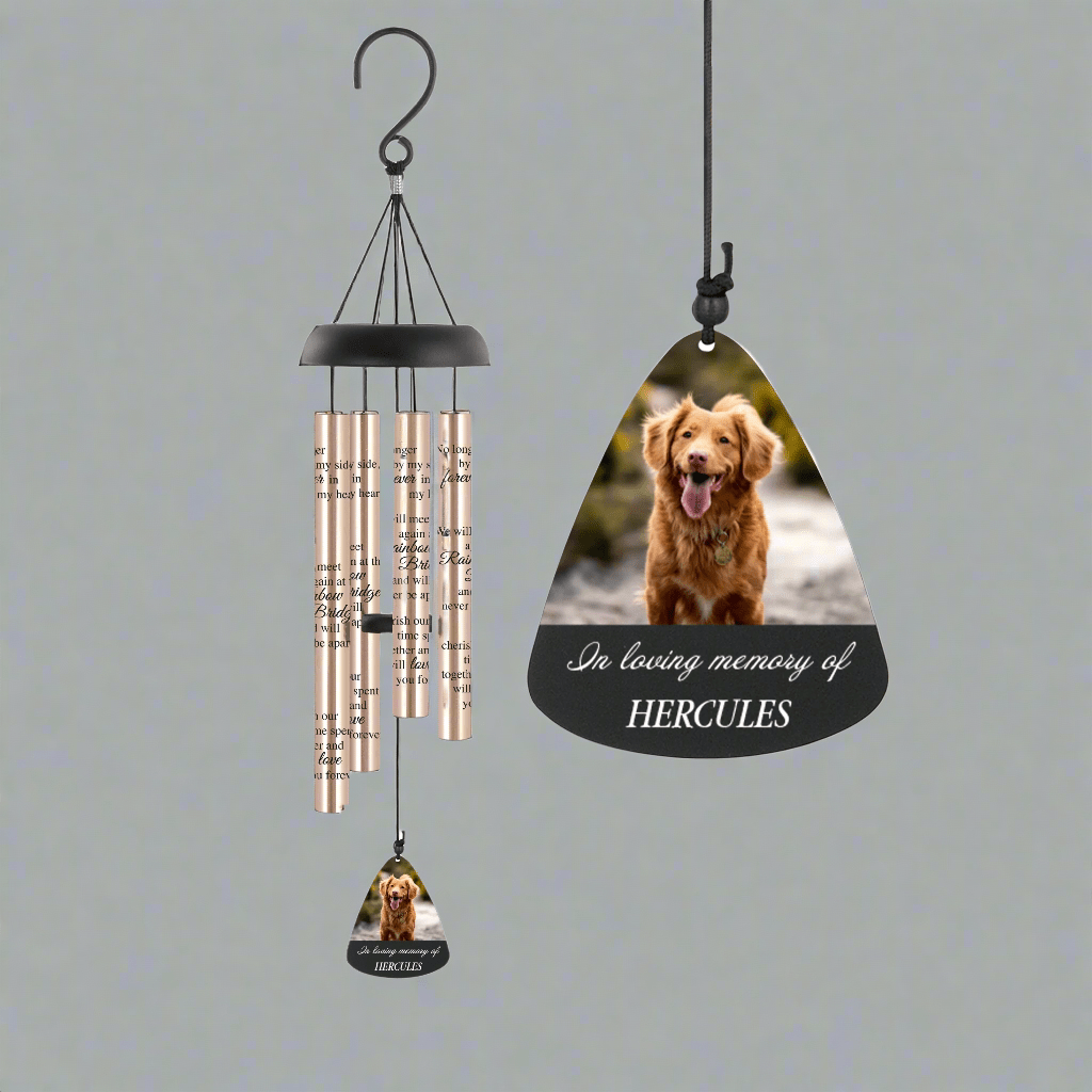 Personalized Pet Picture Memorial Wind Chime — 28 Collective
