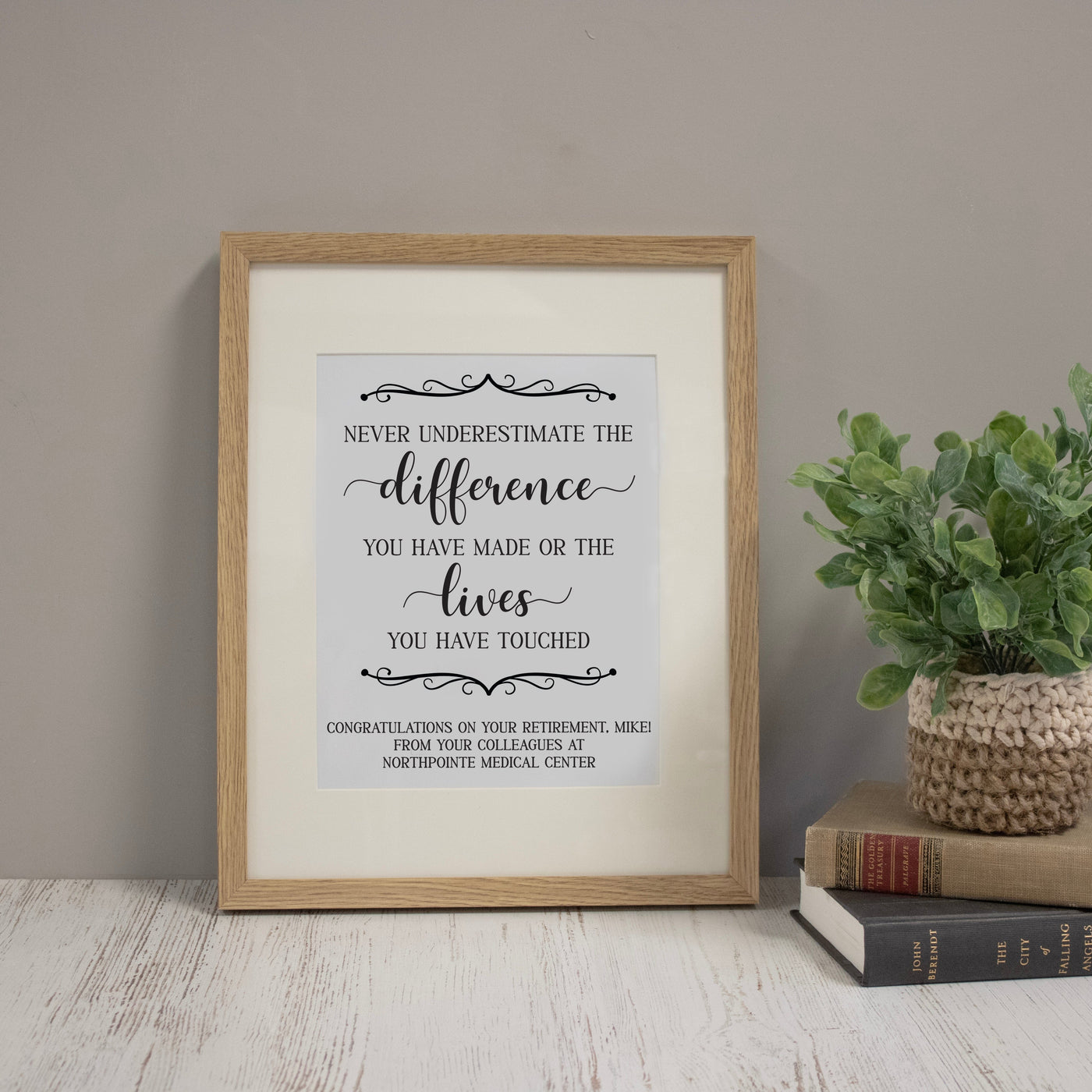 Framed Retirement Signature Wall Sign — 28 Collective