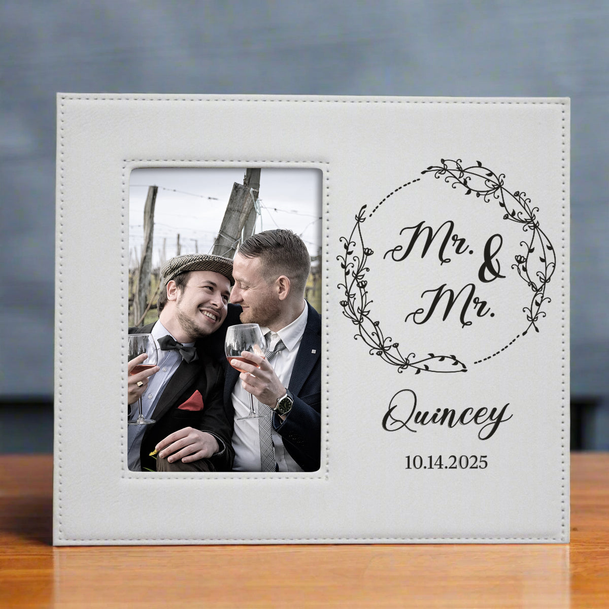 Personalized "Mr & Mr" Gay Wedding Picture Frame — 28 Collective