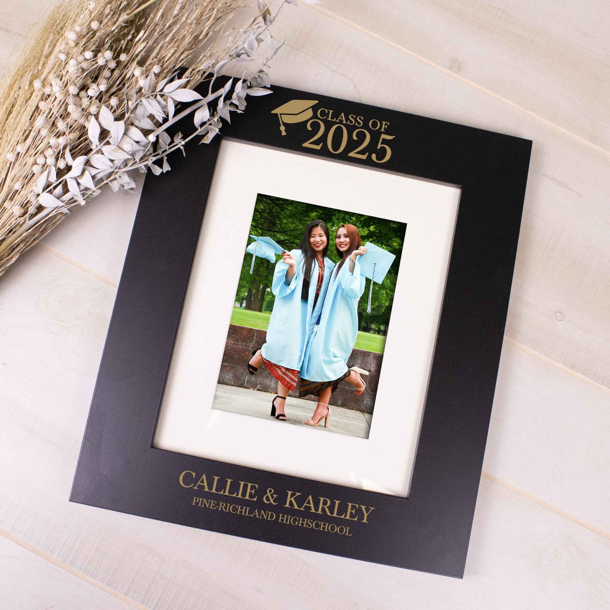 Personalized Graduation Picture Frame in Black — 28 Collective