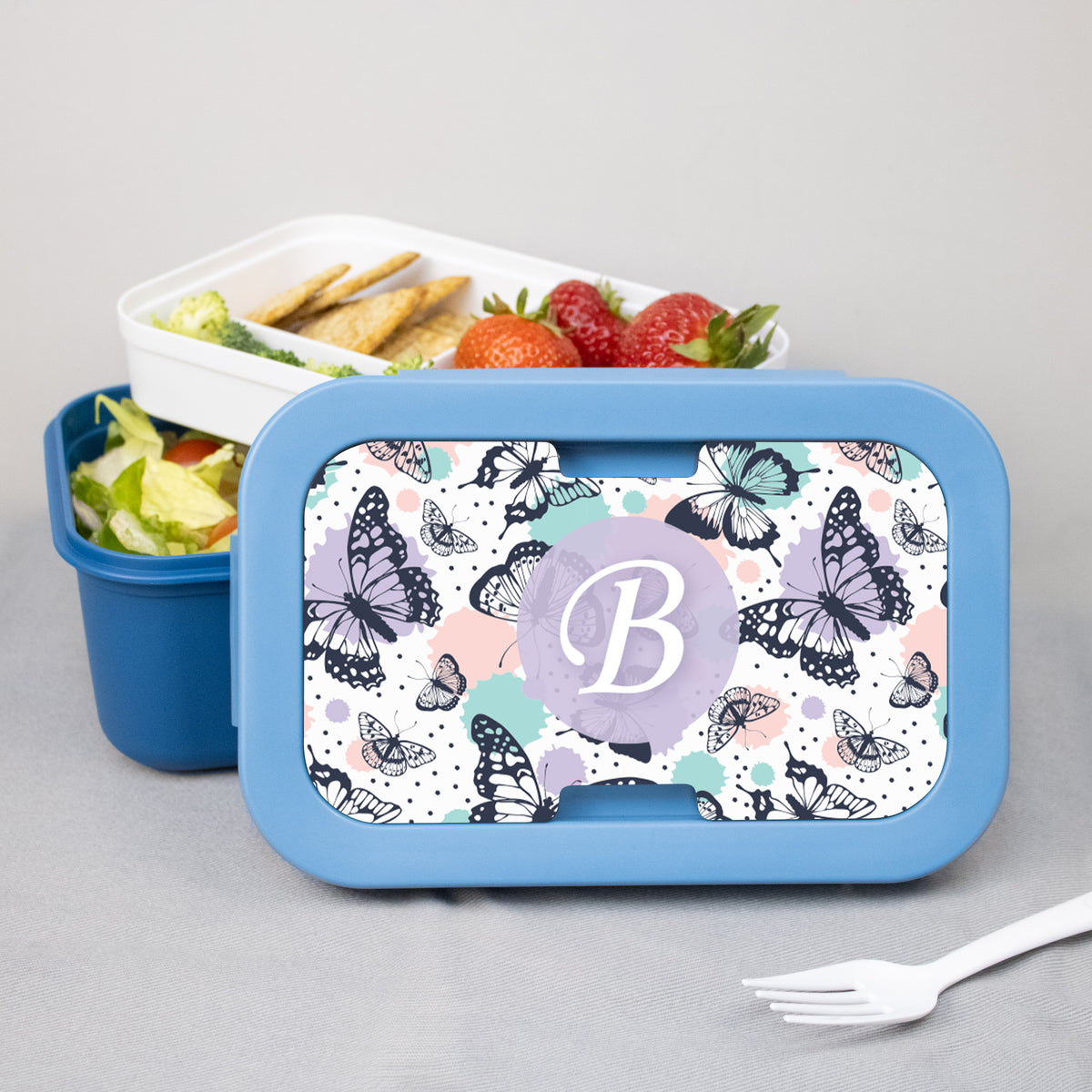 Monogrammed Butterfly Lunch Box — 28 Collective