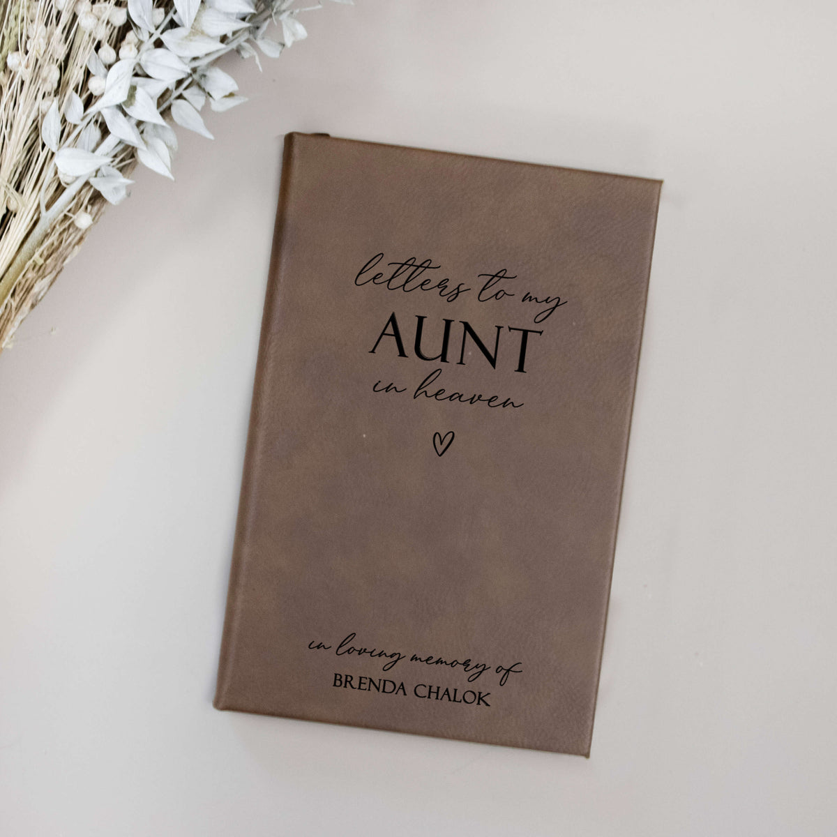 Personalized "Letters to Aunt in Heaven" Journal — 28 Collective