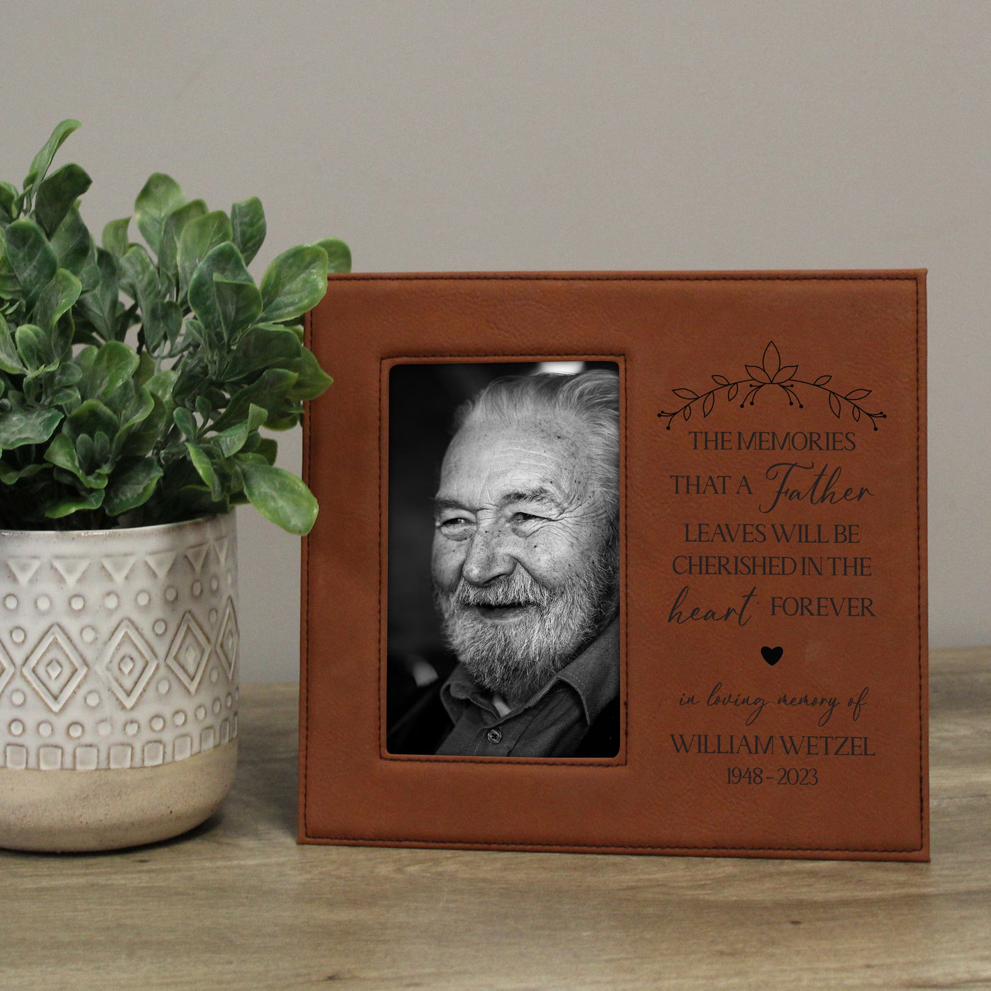 Personalized "Cherished Memories" Father Picture Frame — 28 Collective