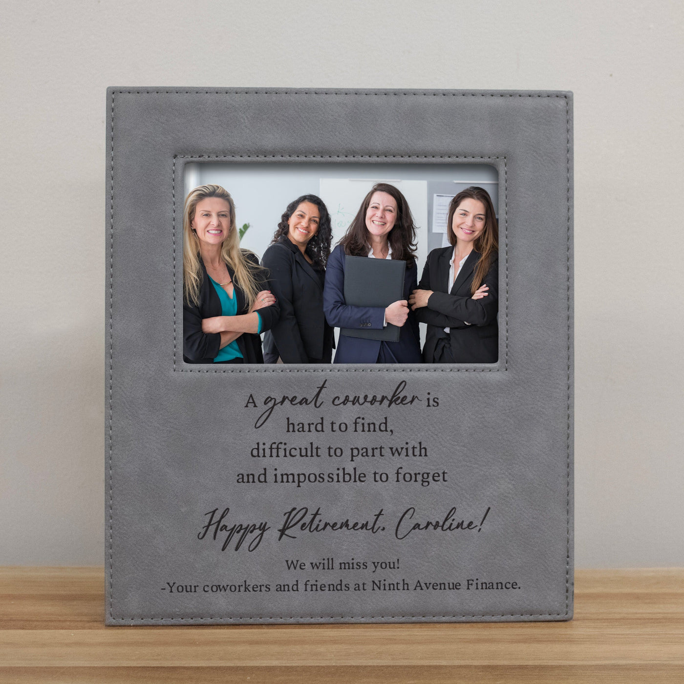 Personalized Great Worker Coworker Retirement Picture Frame — 28 Collective