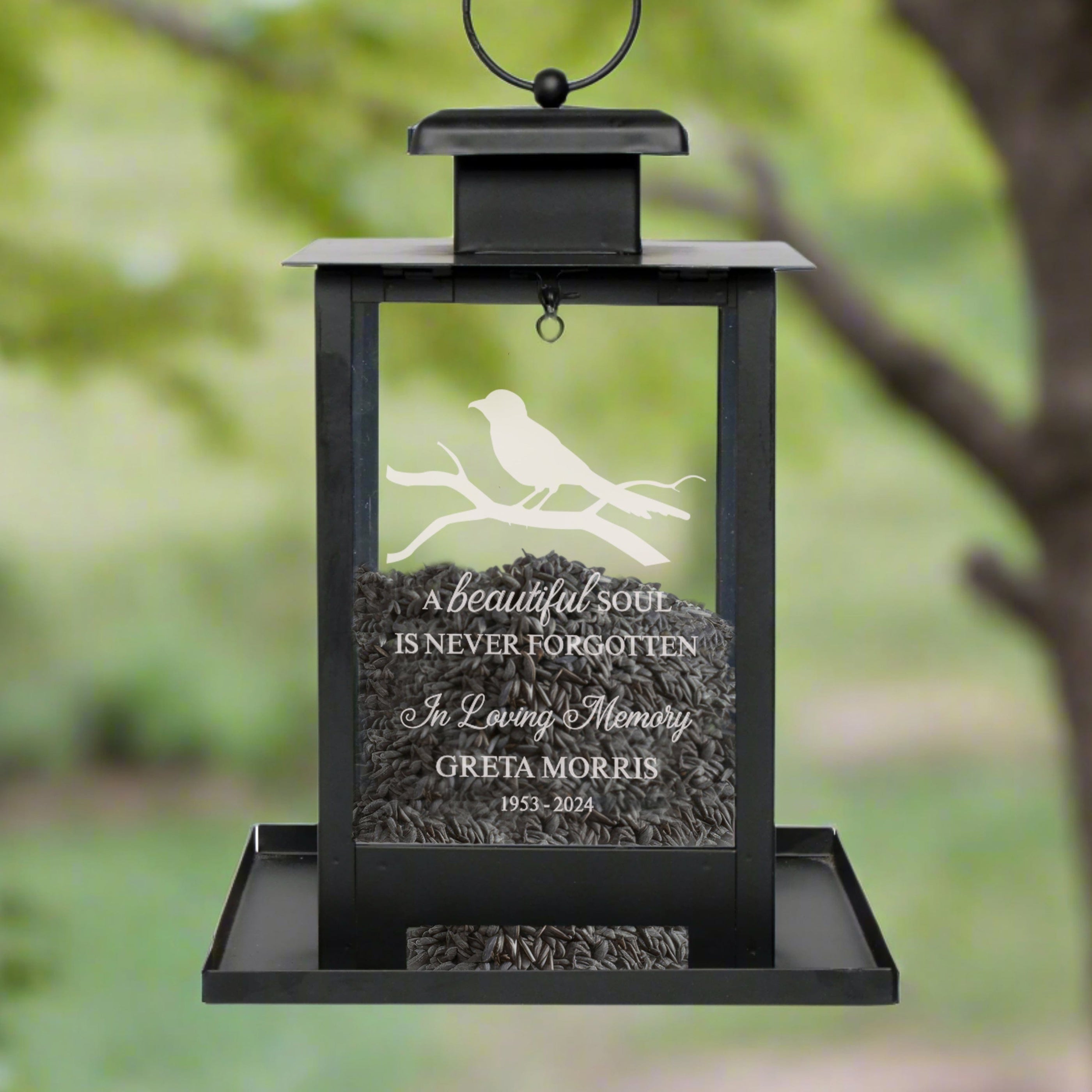 Personalized Beautiful Soul Memorial Bird Feeder — 28 Collective