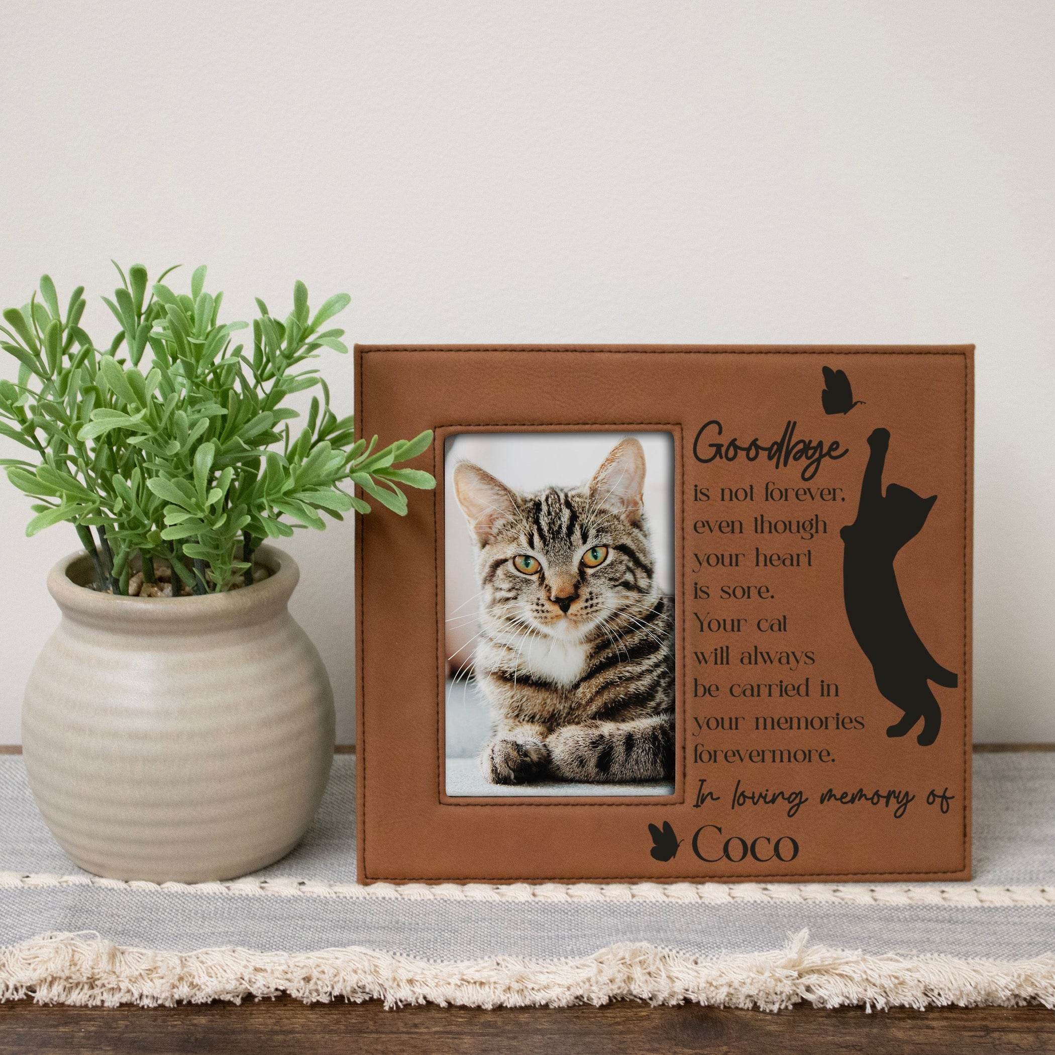 Personalized Goodbyes Are Not Forever Cat Loss Picture Frame — 28 ...