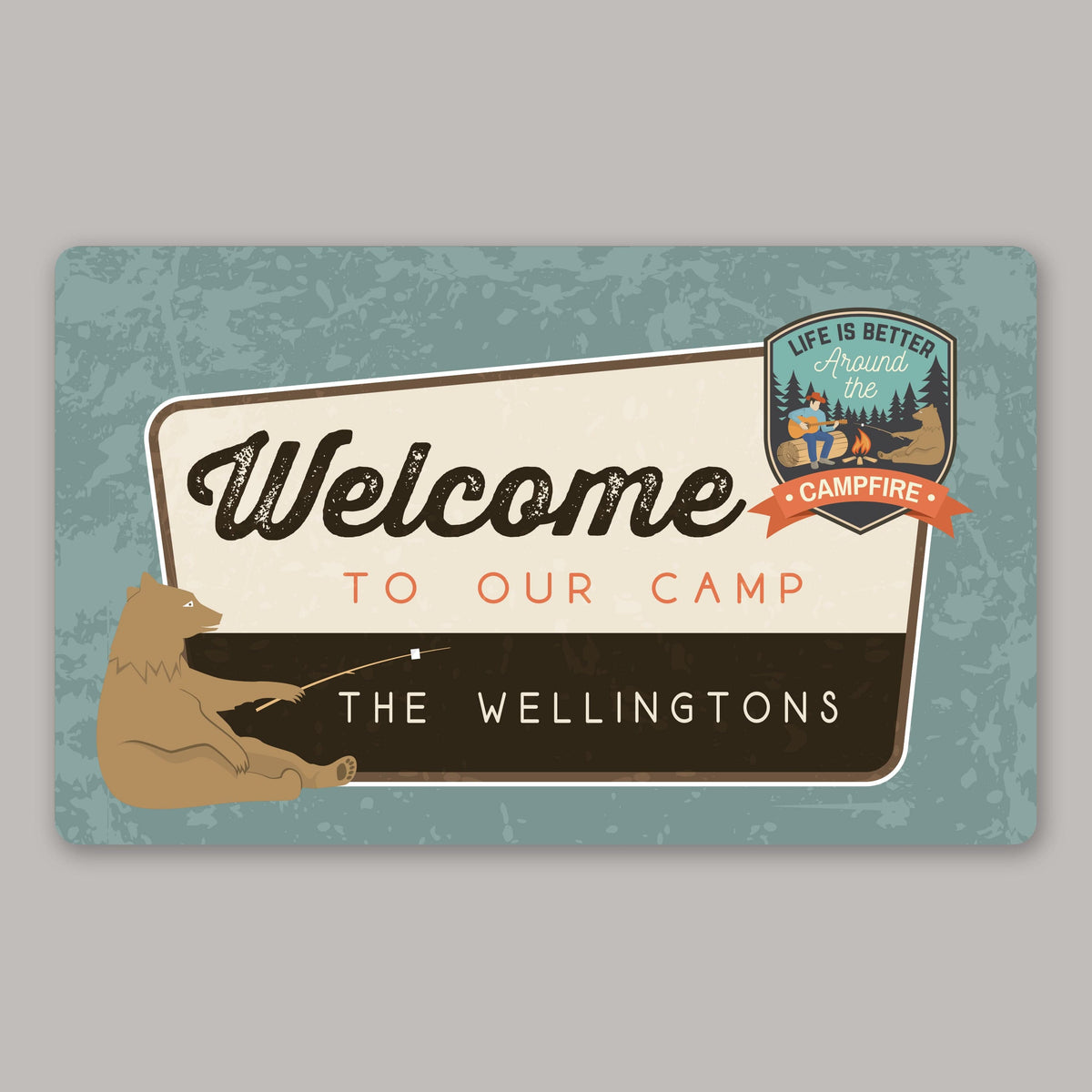 Personalized Welcome to Our Camp Doormat — 28 Collective