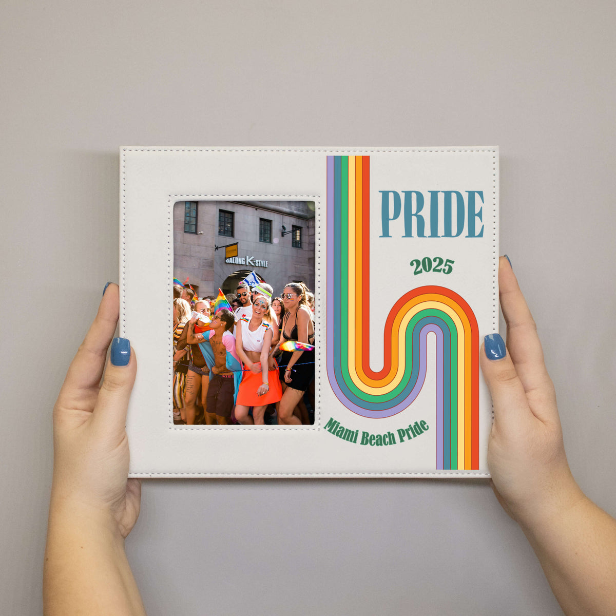 Personalized Retro LGBTQ+ Pride Parade Picture Frame — 28 Collective