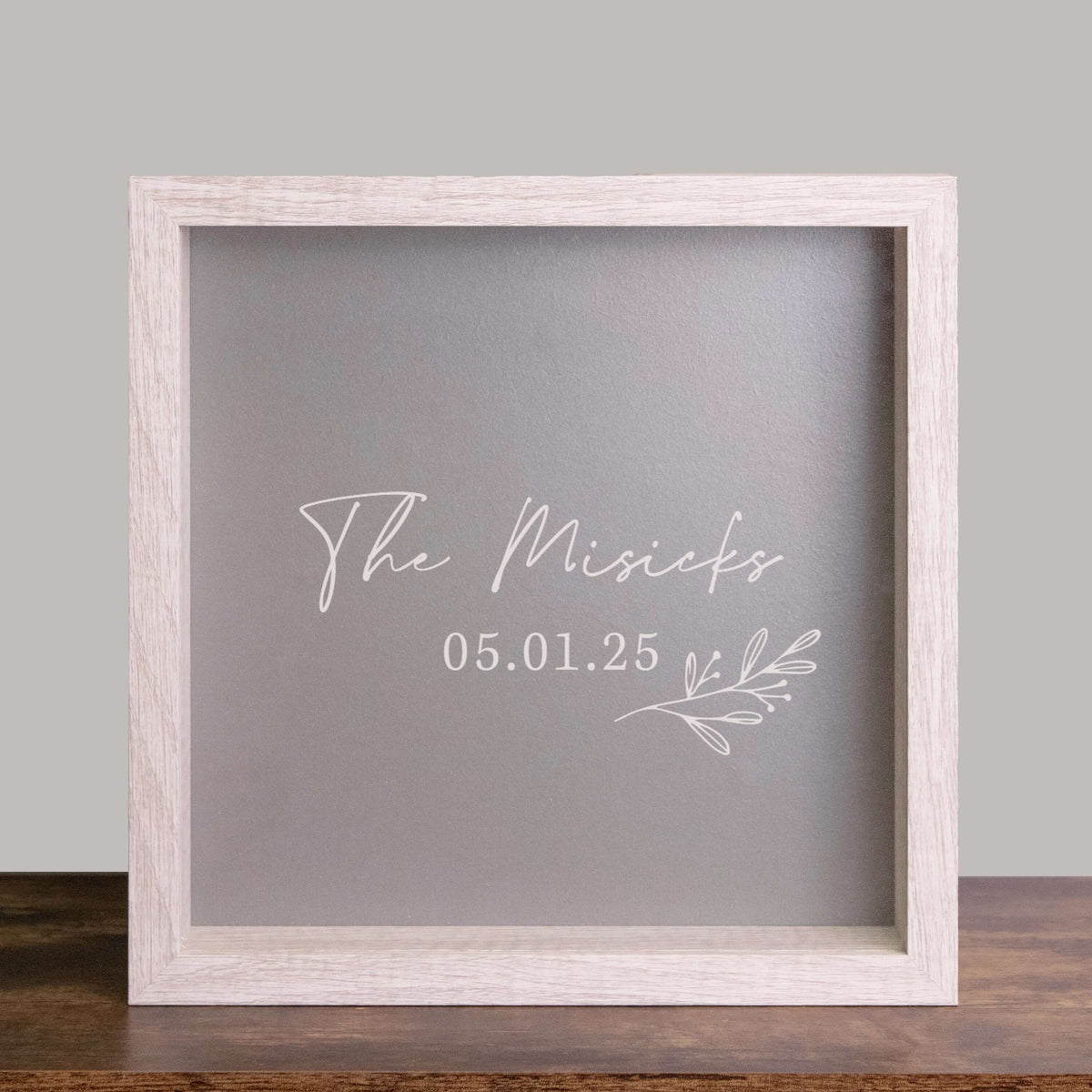Personalized Wedding Last Name Shadowbox — 28 Collective