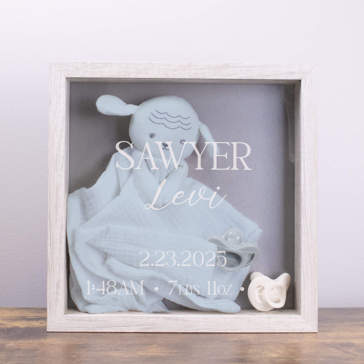 Personalized Baby Birth Stats Shadow Box — 28 Collective