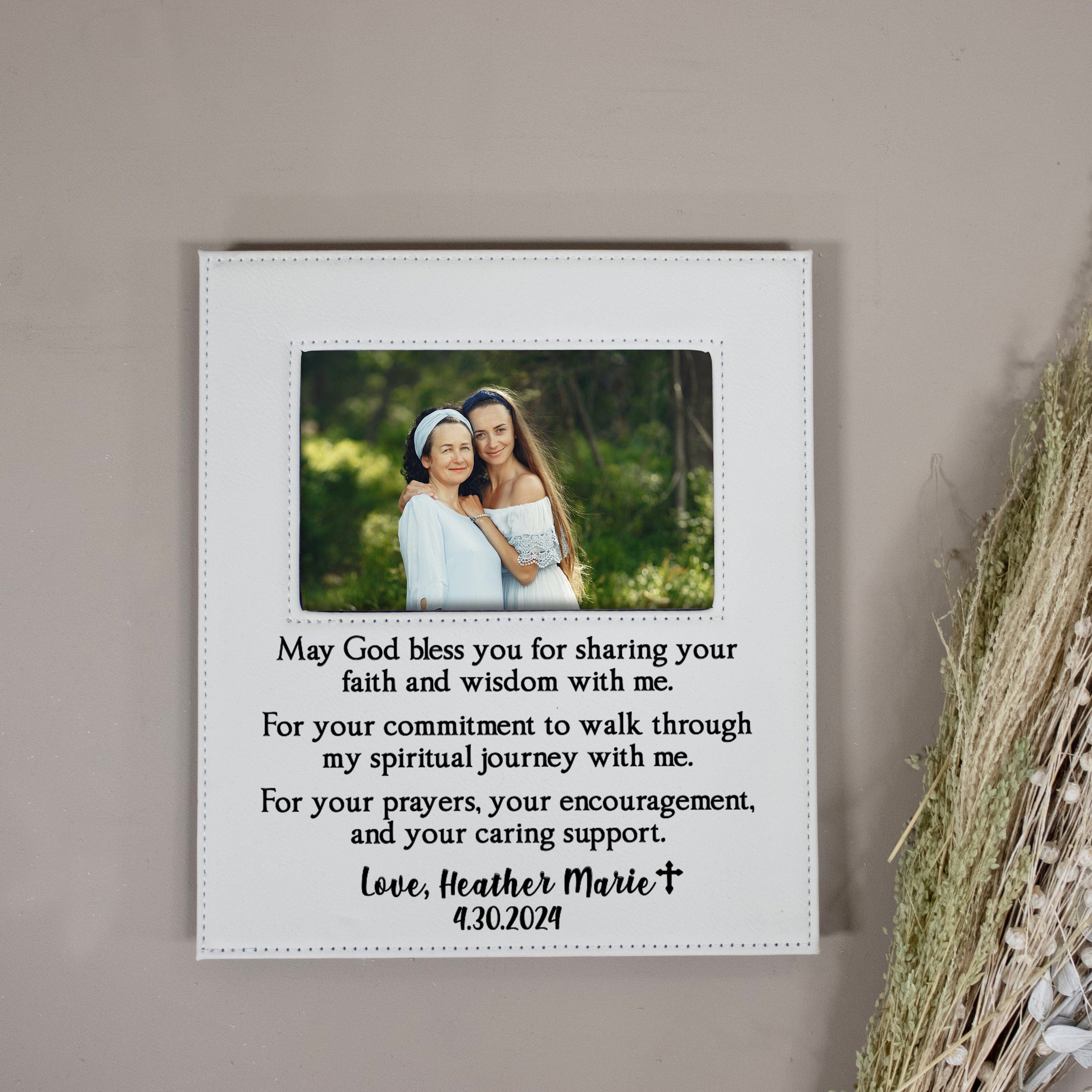 Personalized Confirmation Sponsor Picture Frame — 28 Collective