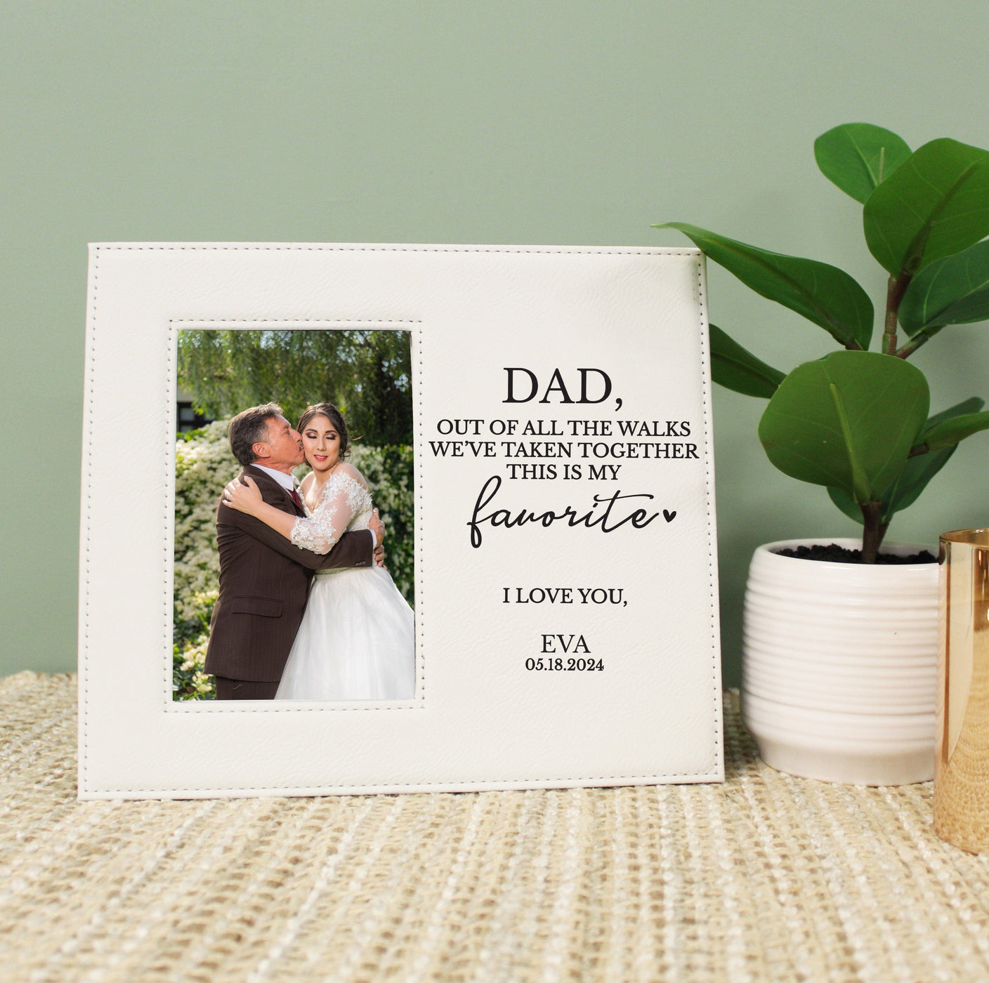 Personalized Father of the Bride Favorite Walk Picture Frame — 28 ...