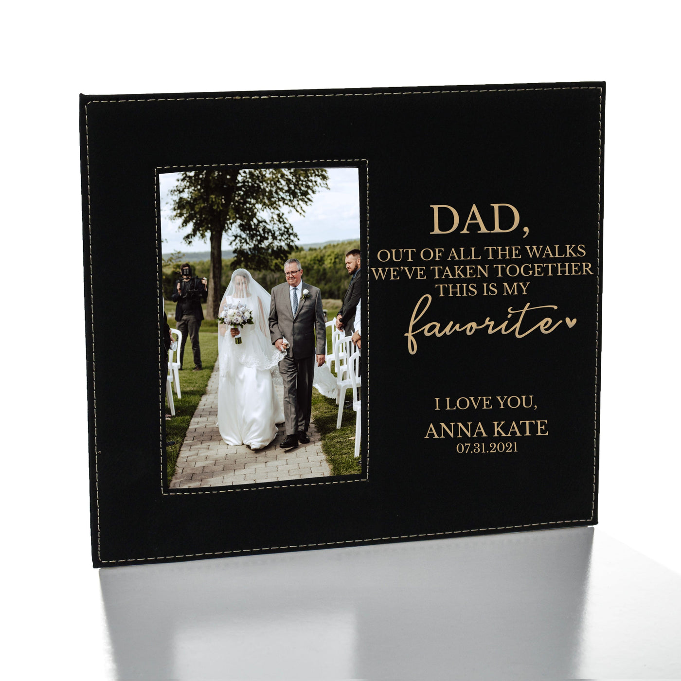 Personalized Father of the Bride Favorite Walk Picture Frame — 28 ...