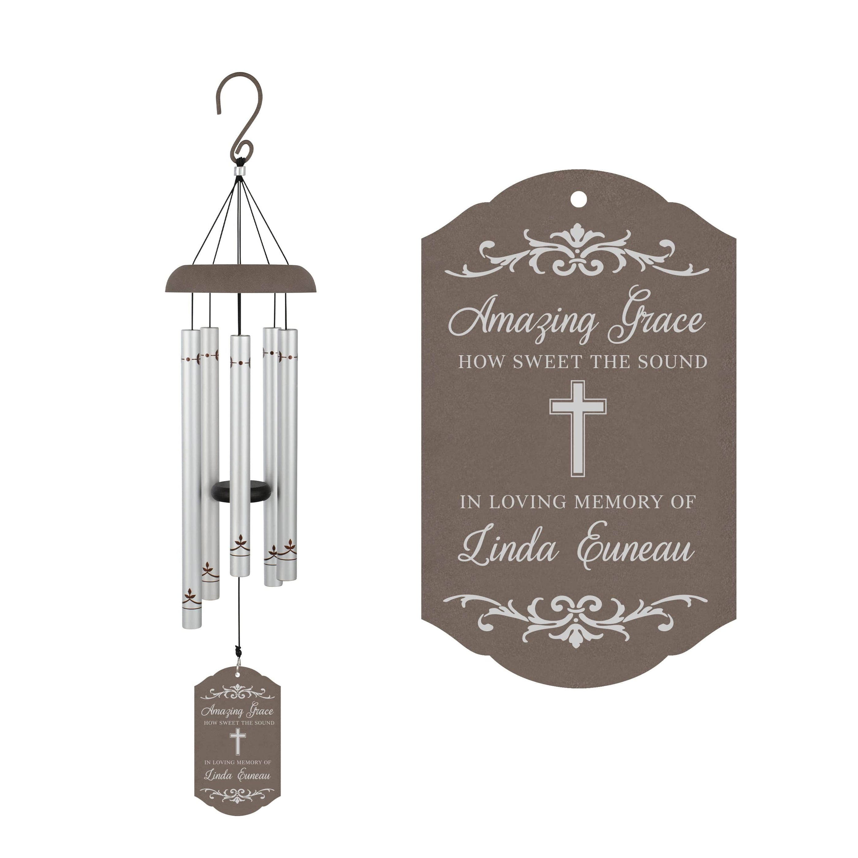 Personalized Wind Chime with Amazing Grace — 28 Collective