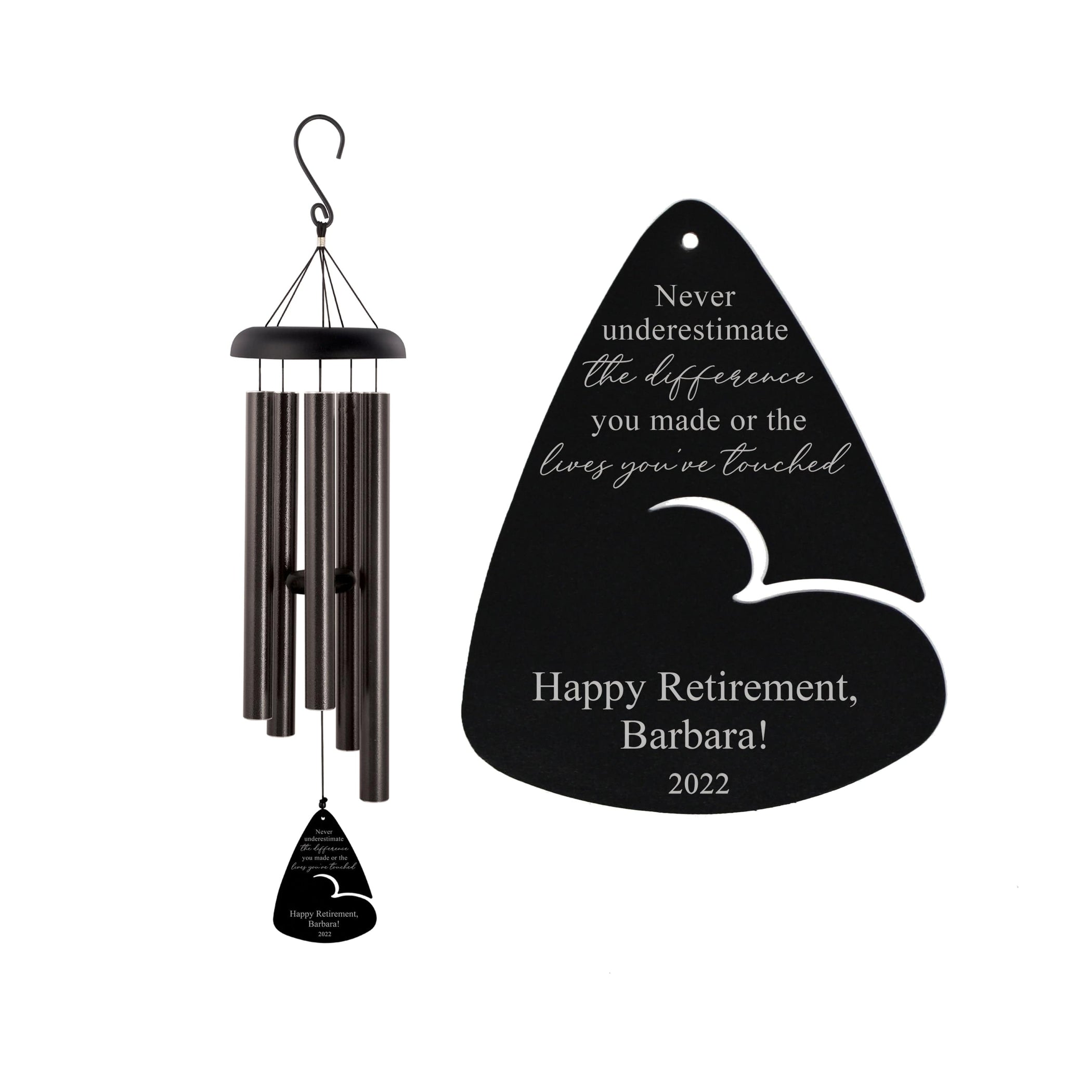 Personalized Happy Retirement Wind Chime — 28 Collective