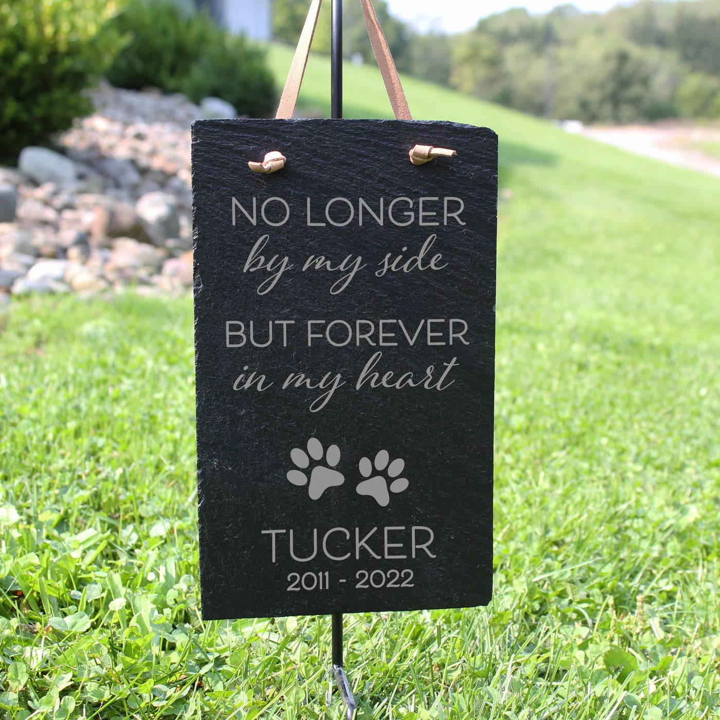 Personalized Pet Memorial Slate Garden Sign — 28 Collective
