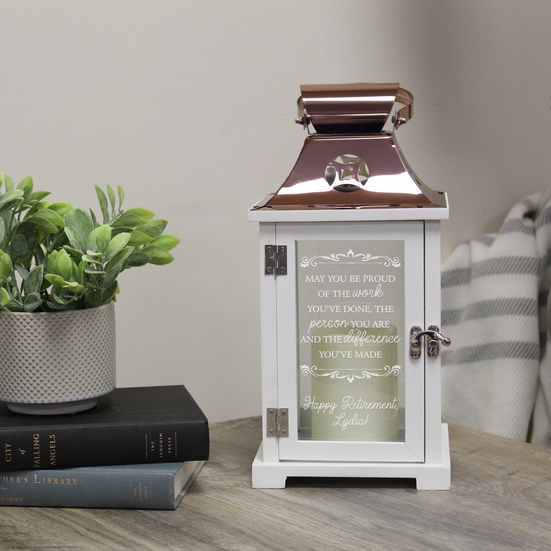 Personalized Retirement Lantern — 28 Collective