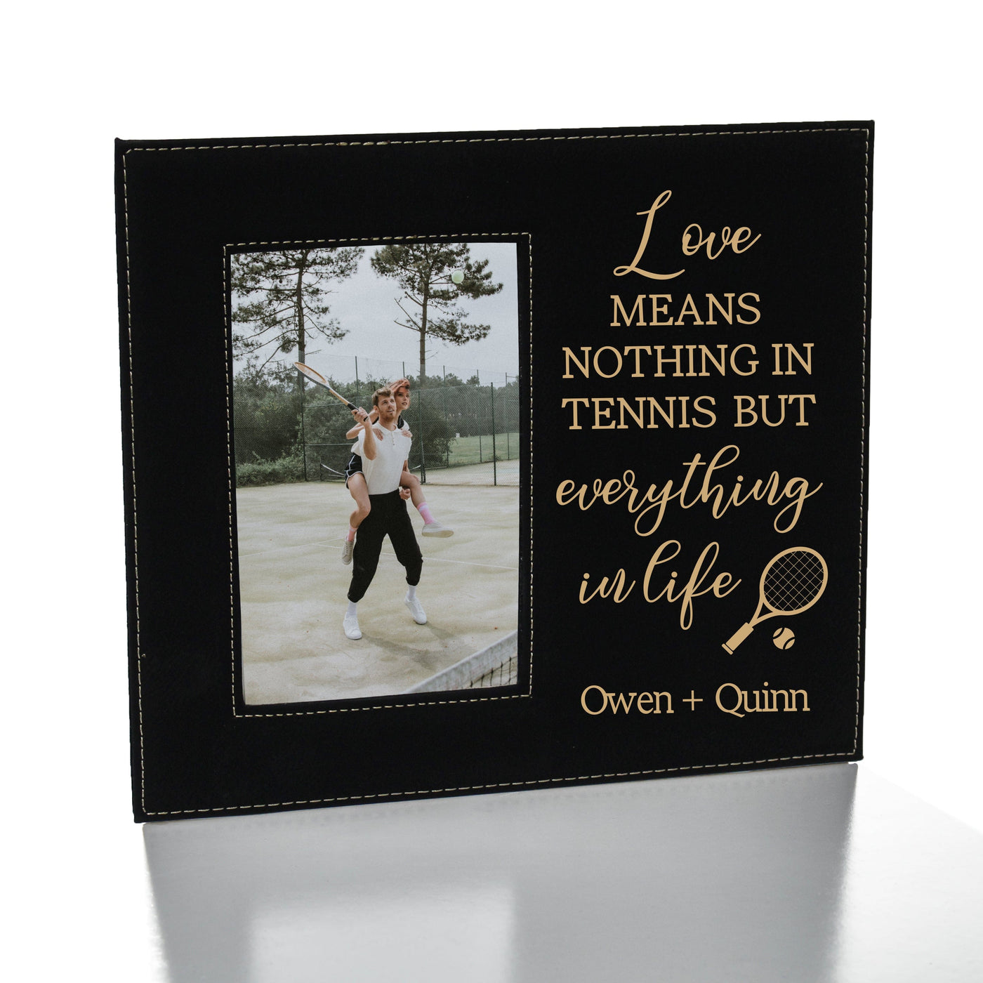 Personalized "Love Means Nothing in Tennis But Everything in Life" Ten ...