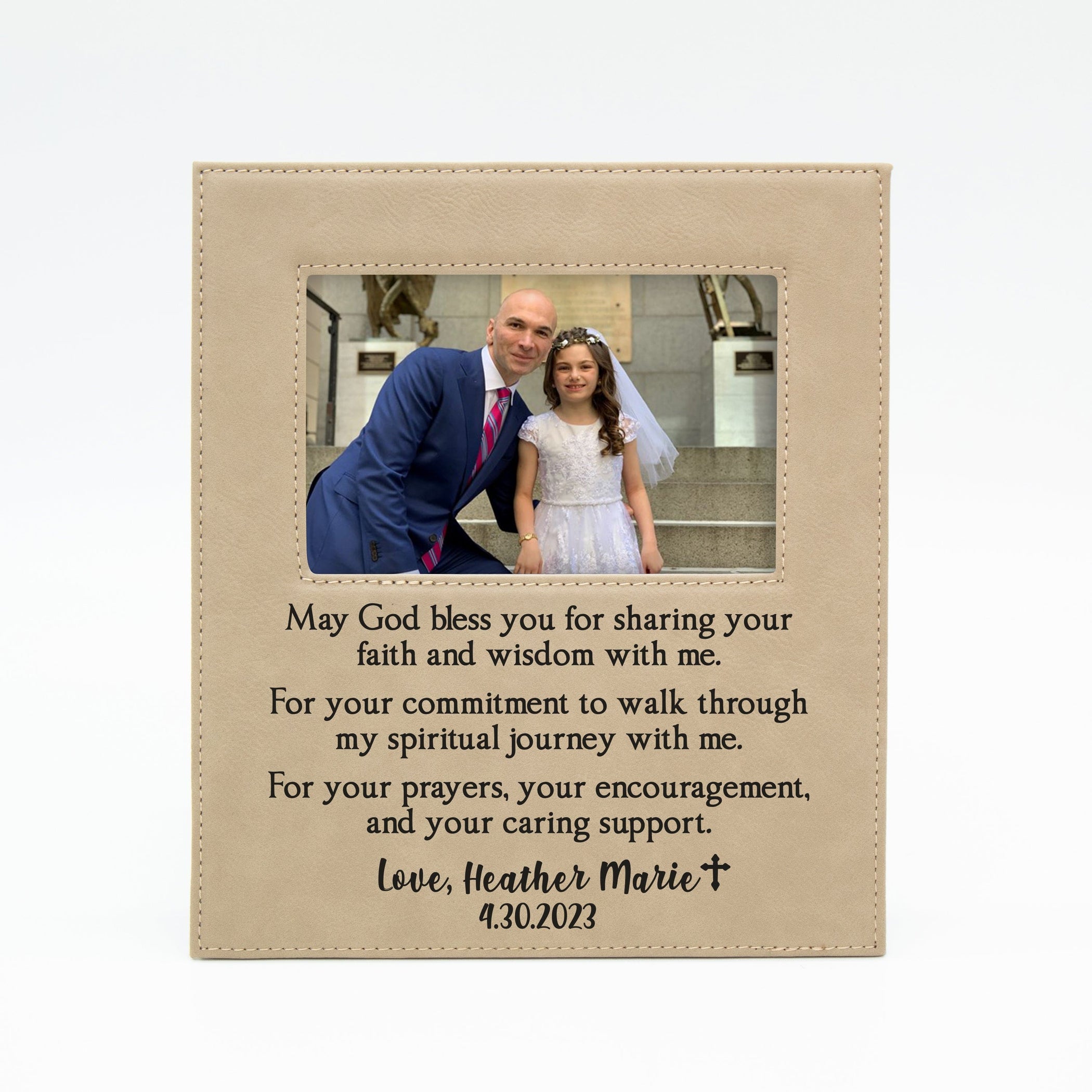 Personalized Confirmation Sponsor Picture Frame — 28 Collective