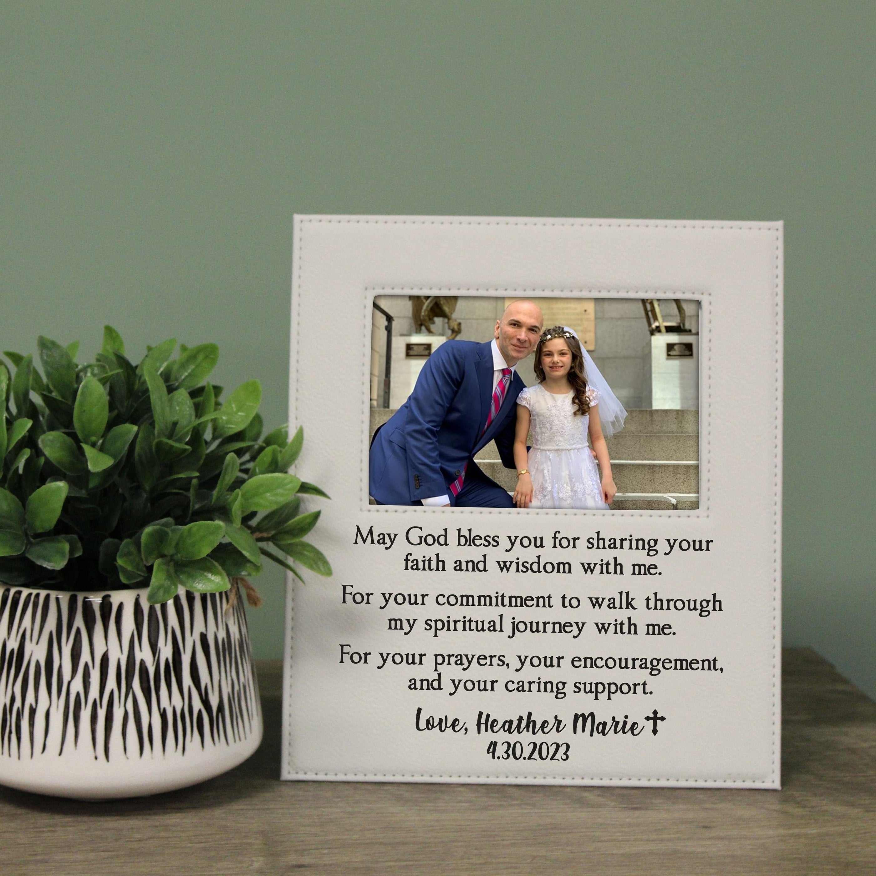 Personalized Confirmation Sponsor Picture Frame — 28 Collective